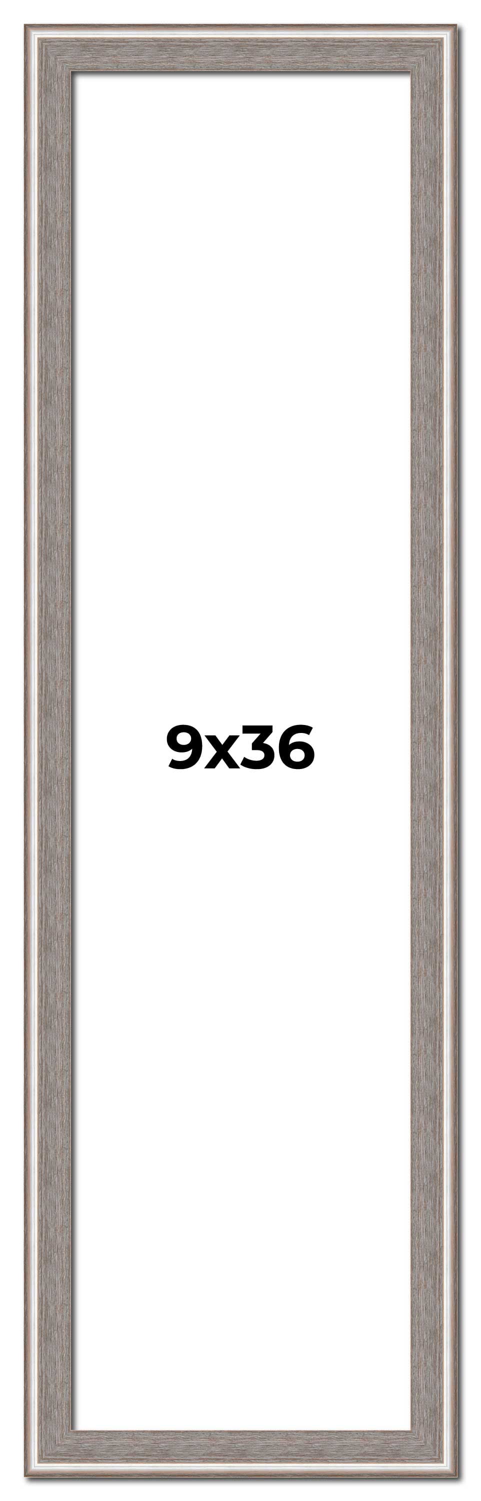 9x36 Frame Grey Real Wood Picture Frame Width 1.25 inches | Interior ...