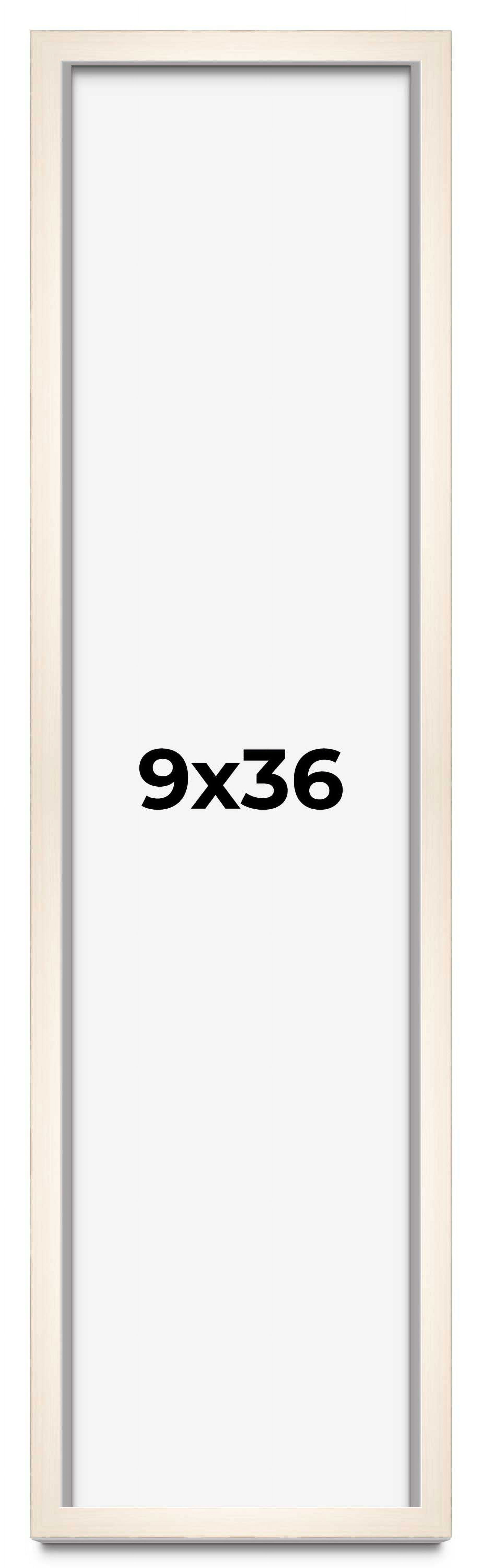 9x36 Shadow Box Cream of Wheat White Washed Display Frame | 0.875 ...