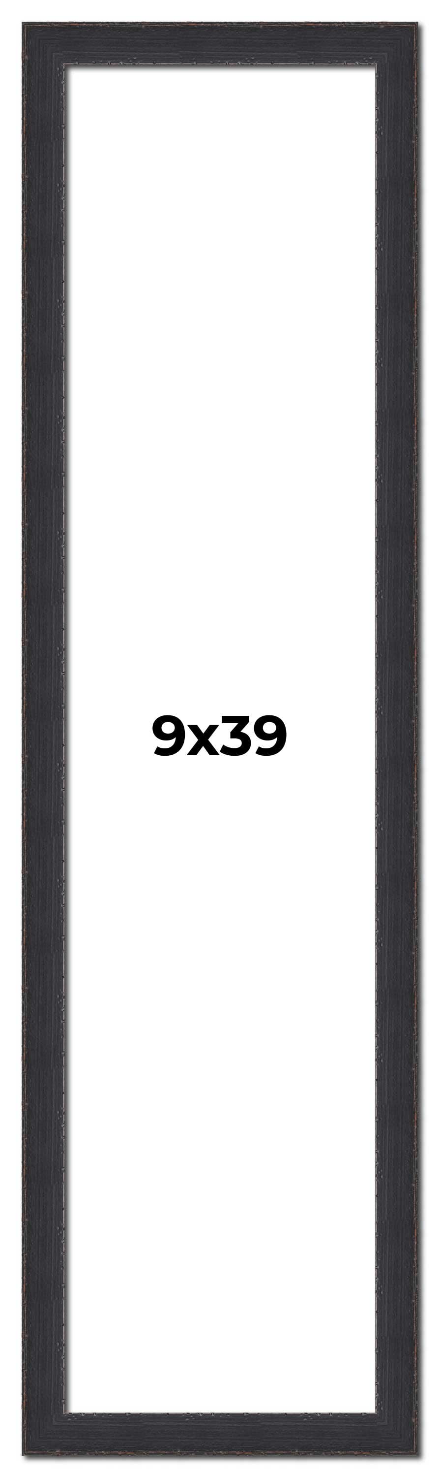 9x39 Frame Black Real Wood Picture Frame Width 1.25 Inches | Interior ...