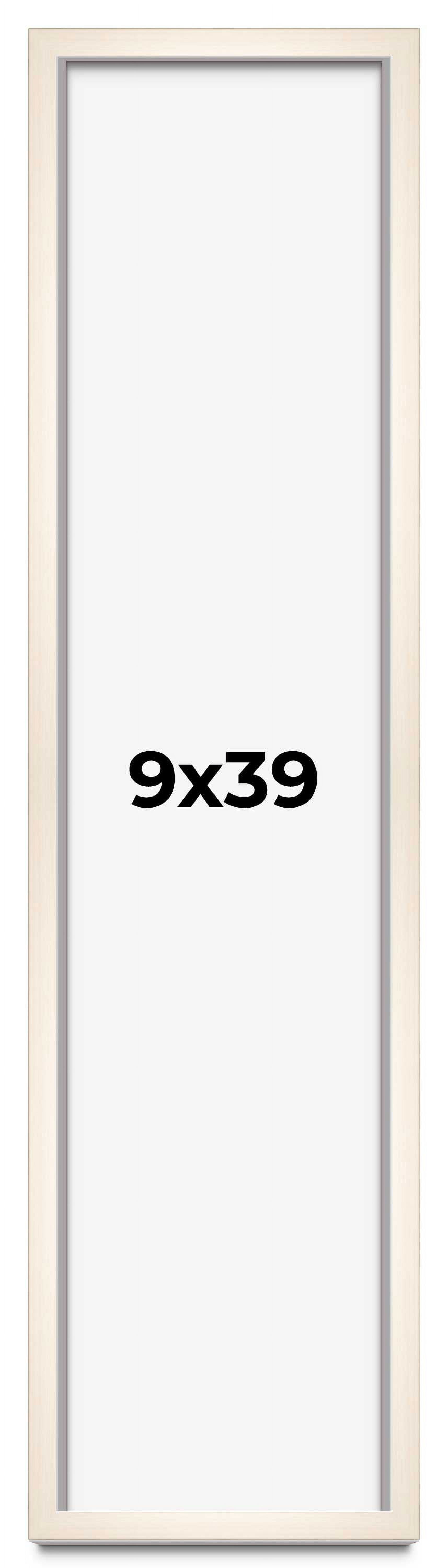 9x39 Shadow Box Cream of Wheat White Washed Display Frame | 0.875 ...