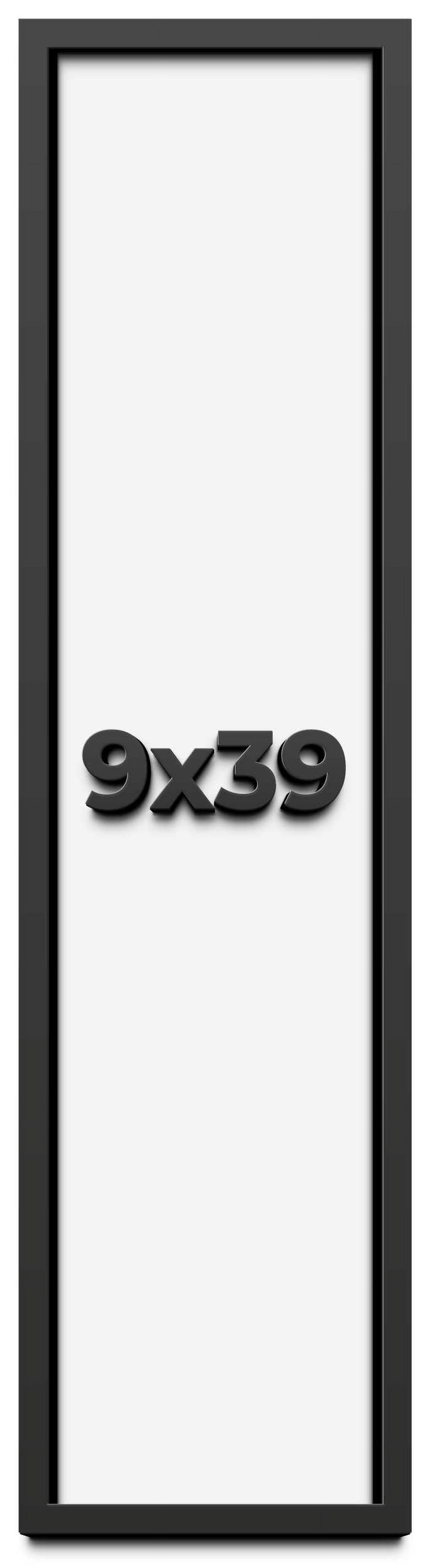 9x39 Shadow Box Frame Black | 1 inches Deep Real Wood Contemporary ...
