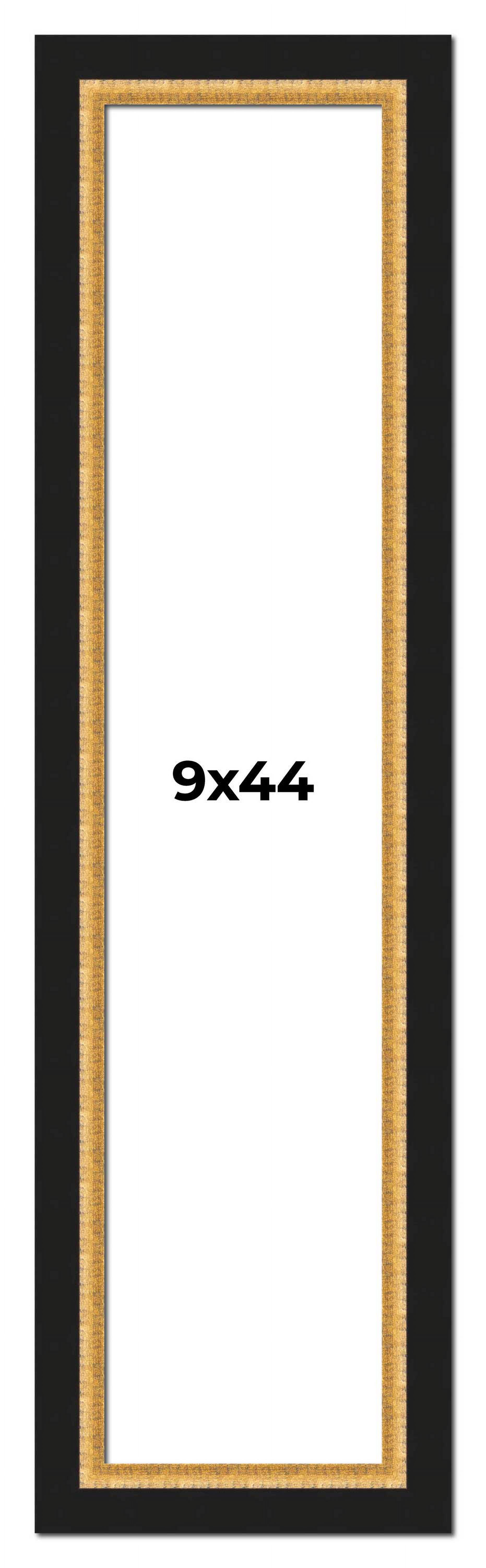 9x44 Frame Gold Real Wood Picture Frame Width 2.25 Inches | Interior ...