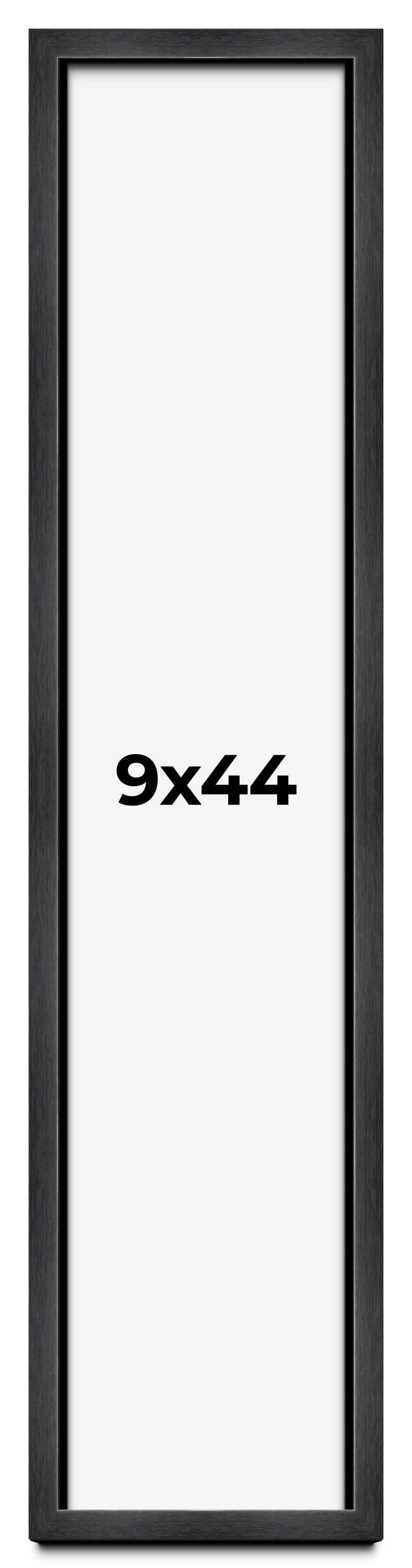 9x44 Shadow Box Frame Grey Charcoal Black | 0.875 Inches Deep | Solid ...