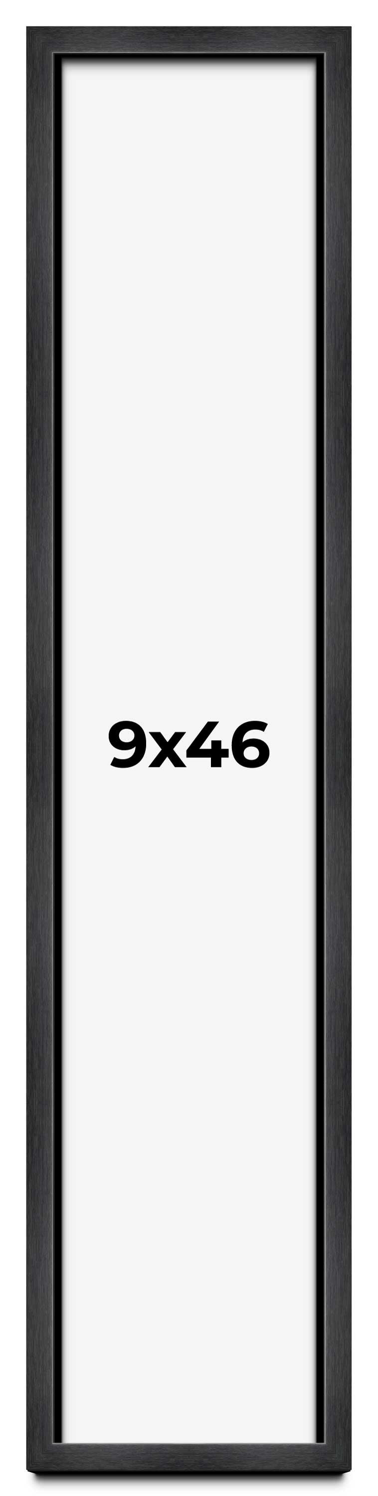 9x46 Shadow Box Frame Grey Charcoal Black | 0.875 Inches Deep | Solid ...