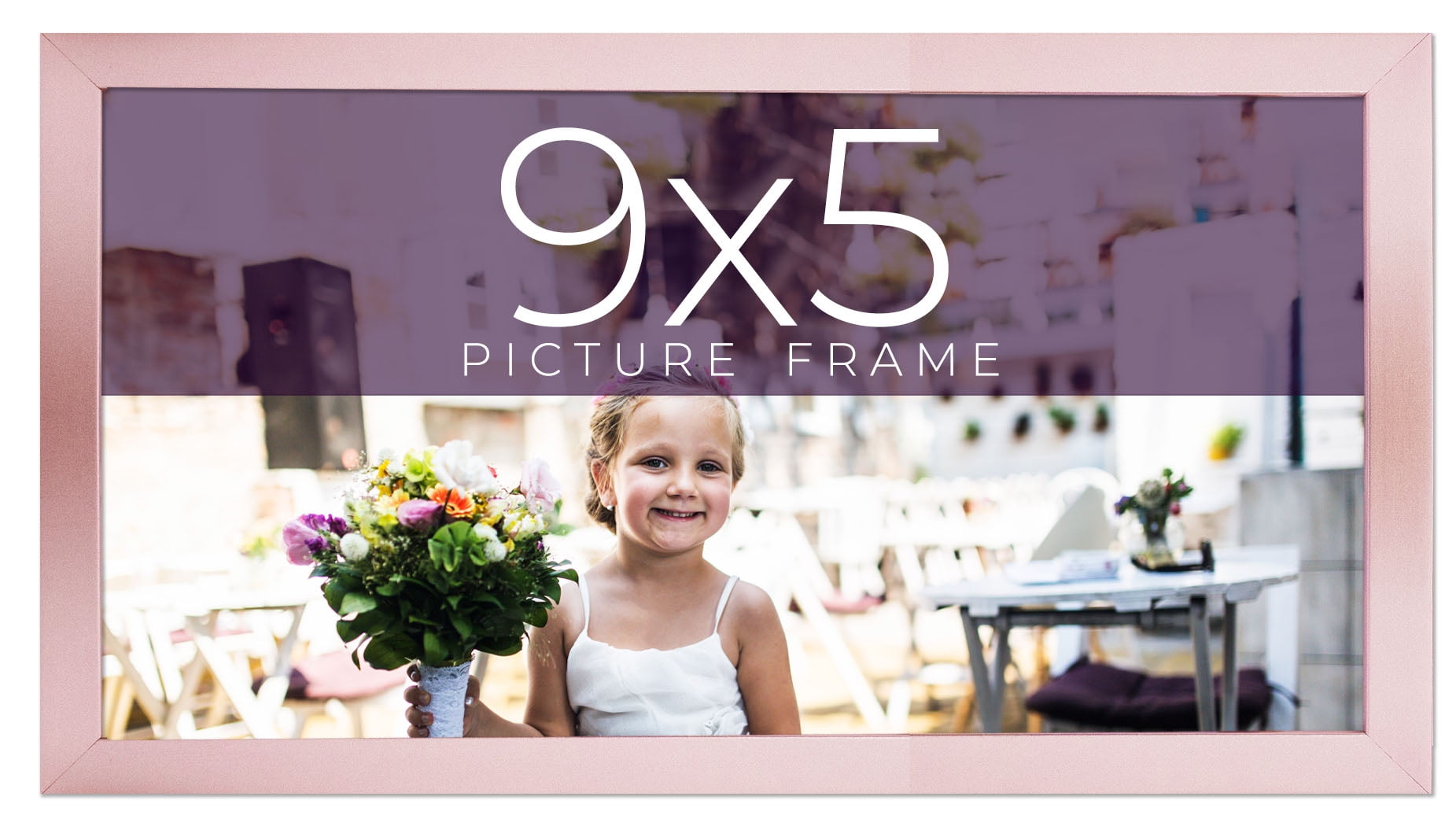 9x5 Frame Pink Real Wood Picture Frame Width 0.75 inches | Interior ...