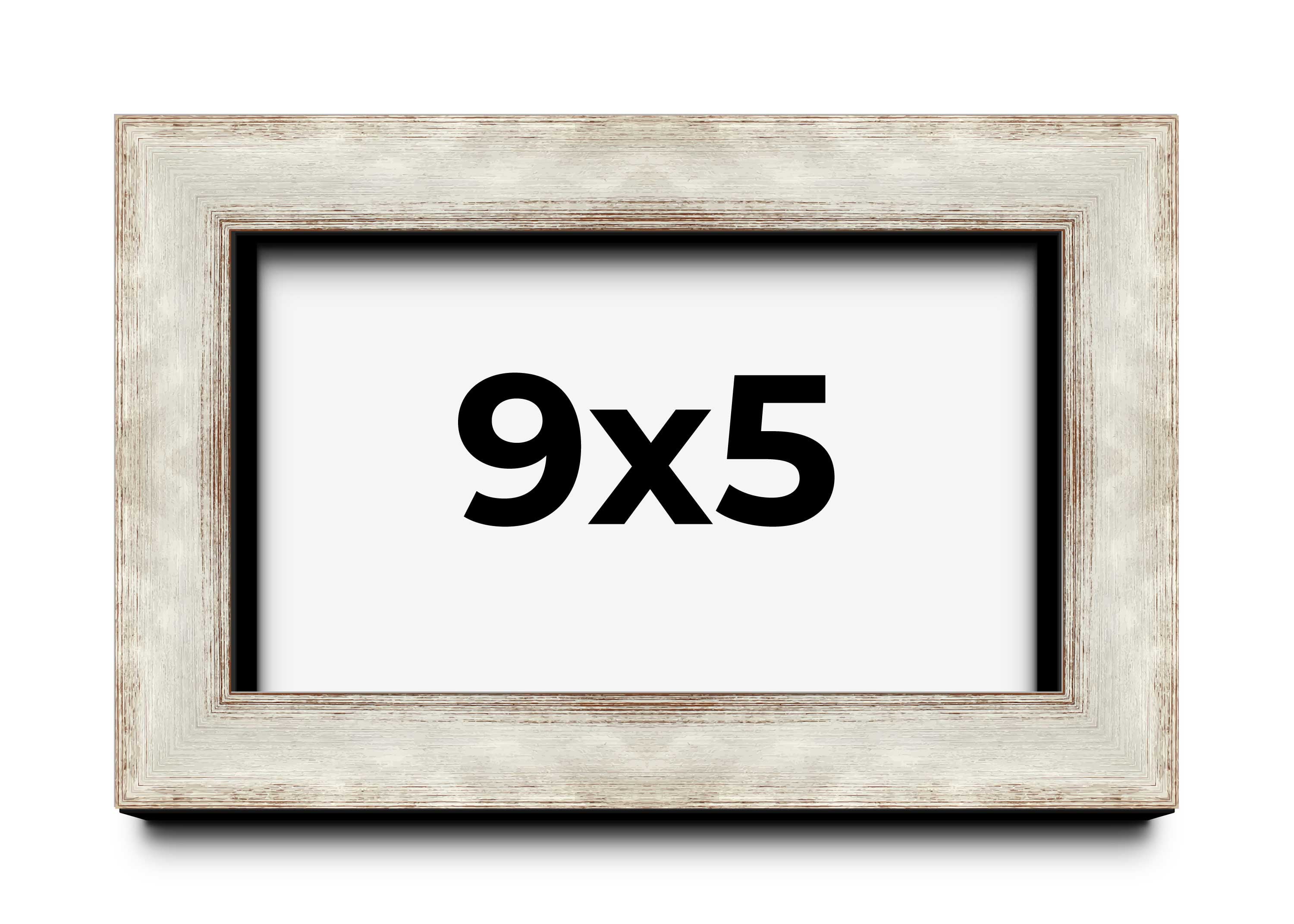 9x5 IN Shadow Box Frame Silver | 1.625 Inches Deep Real Wood ...