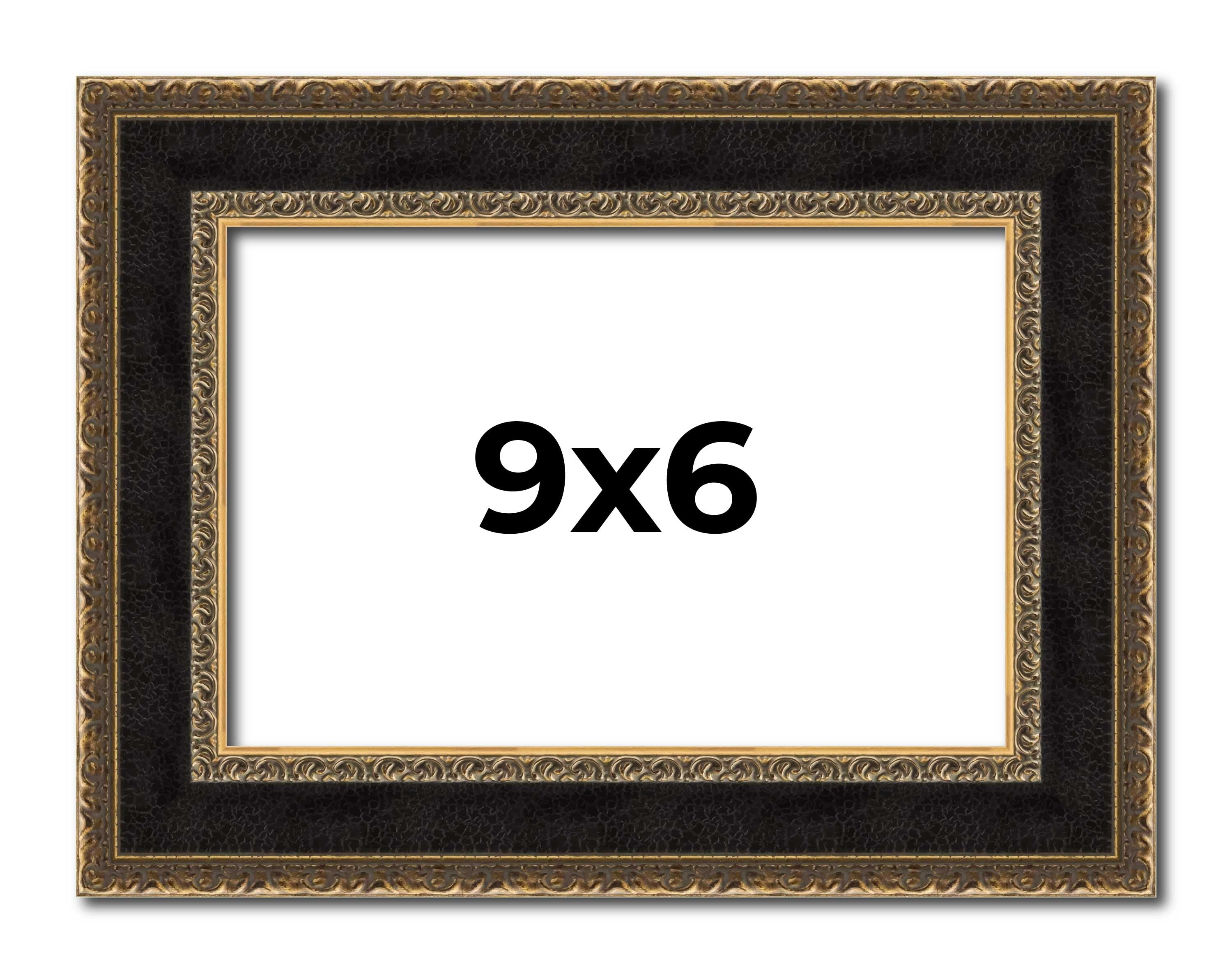 9x6 Frame Gold Antique Vintage Sold Wood Picture Frame | 1.75 Inch ...