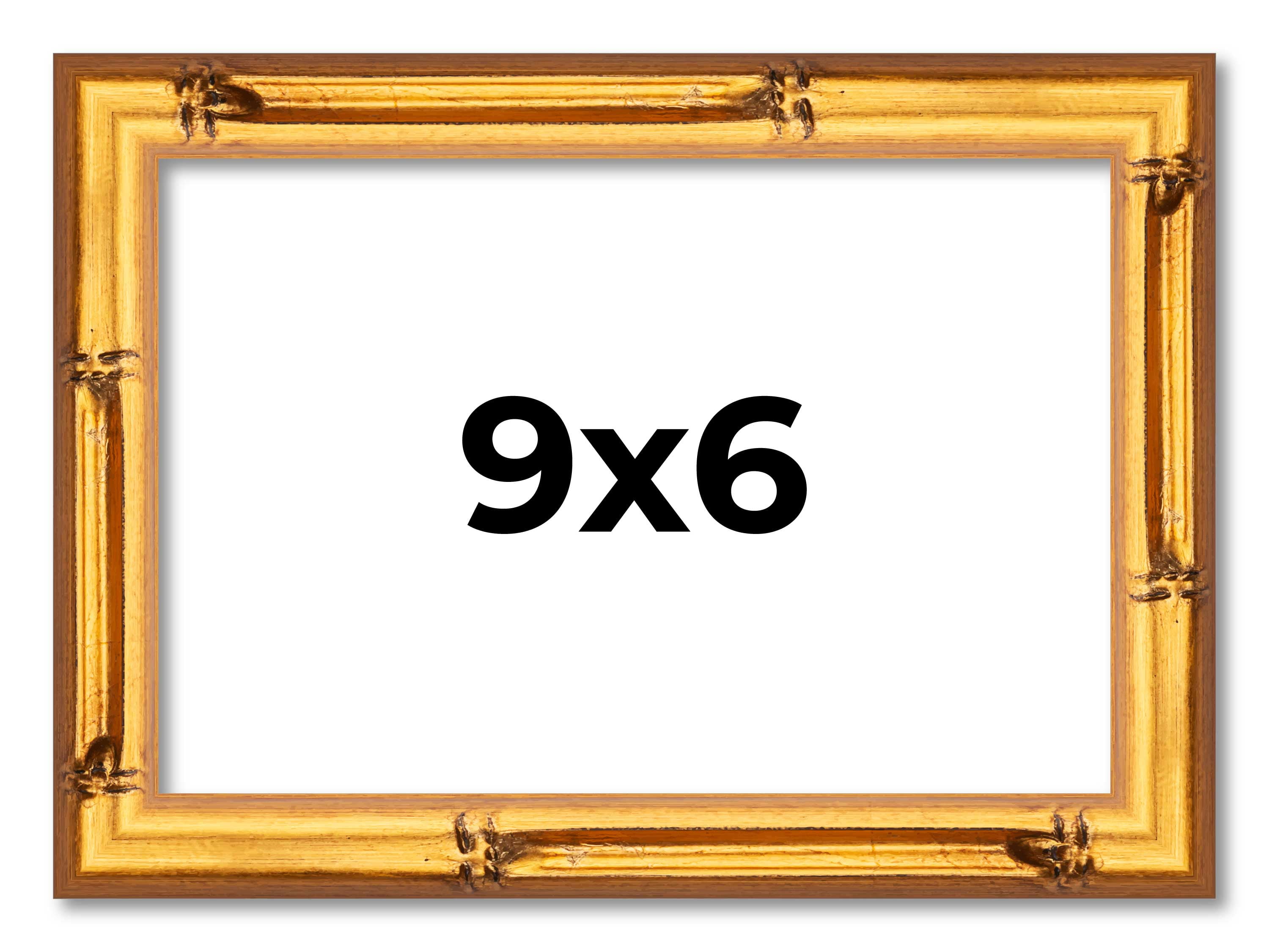 9x6 Frame Gold Bamboo Picture Frame - Complete Modern Photo Frame ...