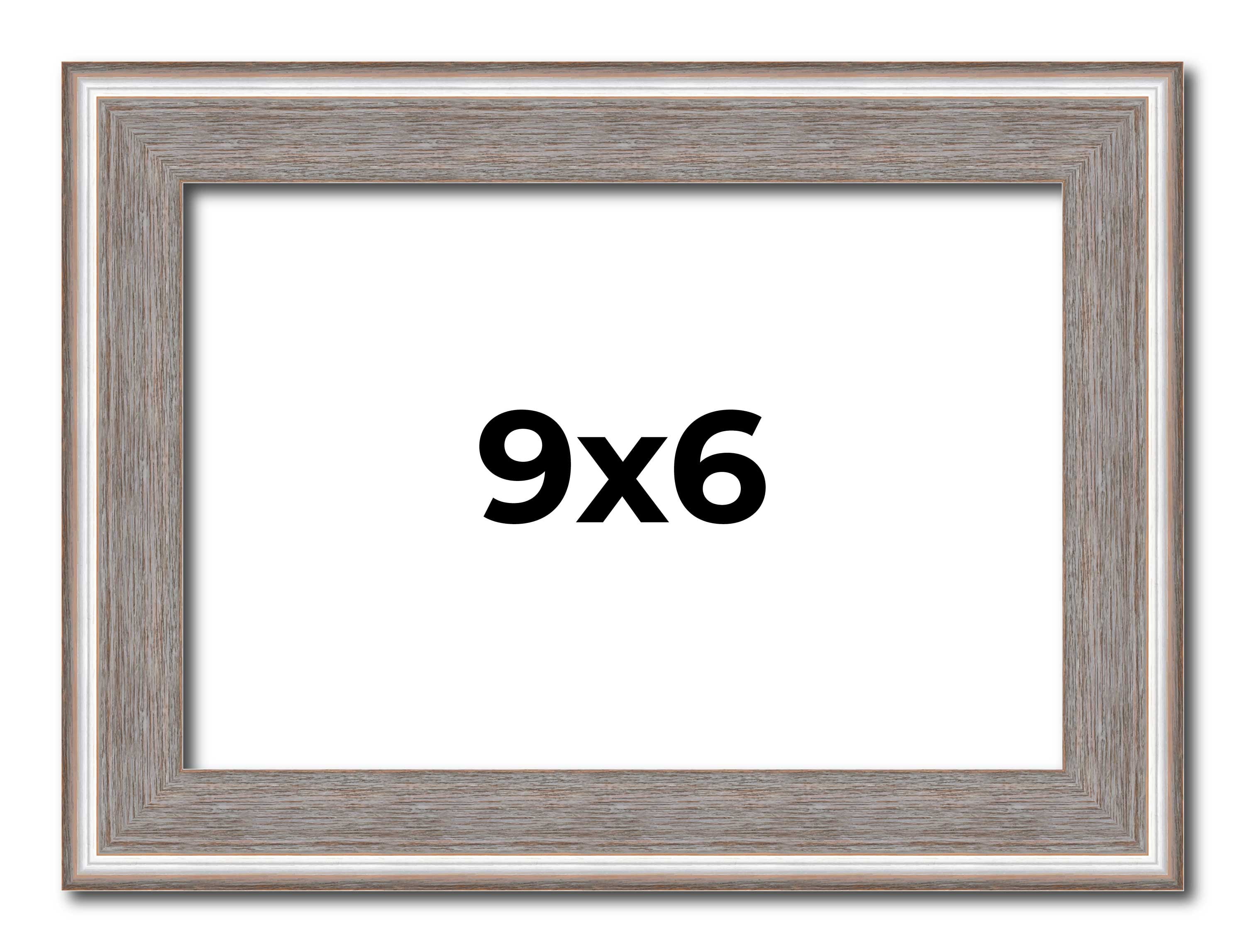 9x6 Frame Grey Real Wood Picture Frame Width 1.25 inches | Interior ...