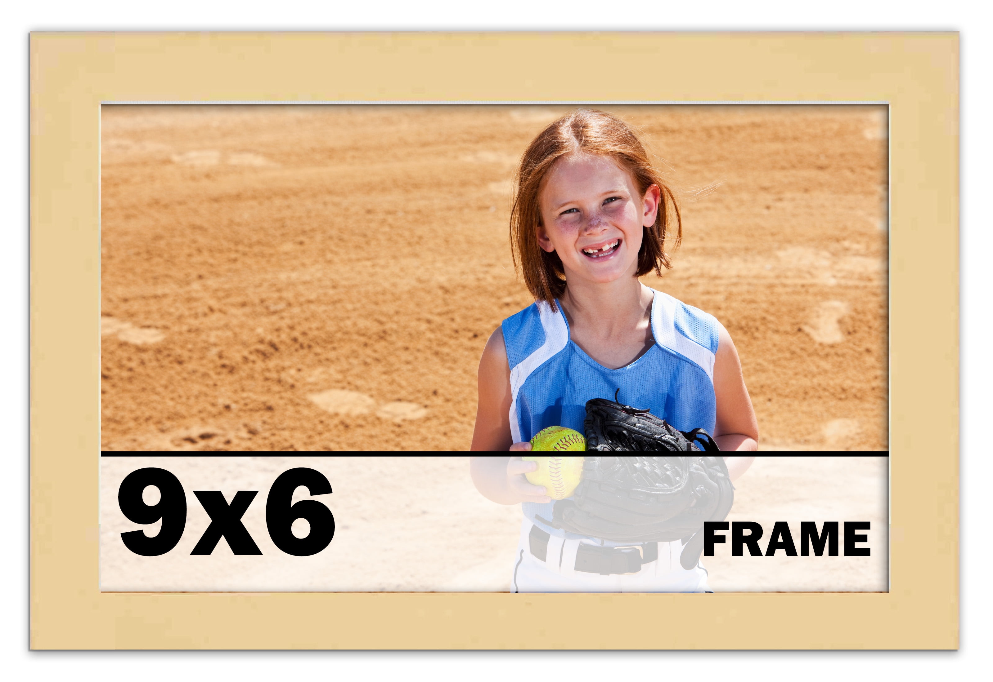 9x6 Frame Natural Brown Picture Frame - Complete Modern Photo Frame ...