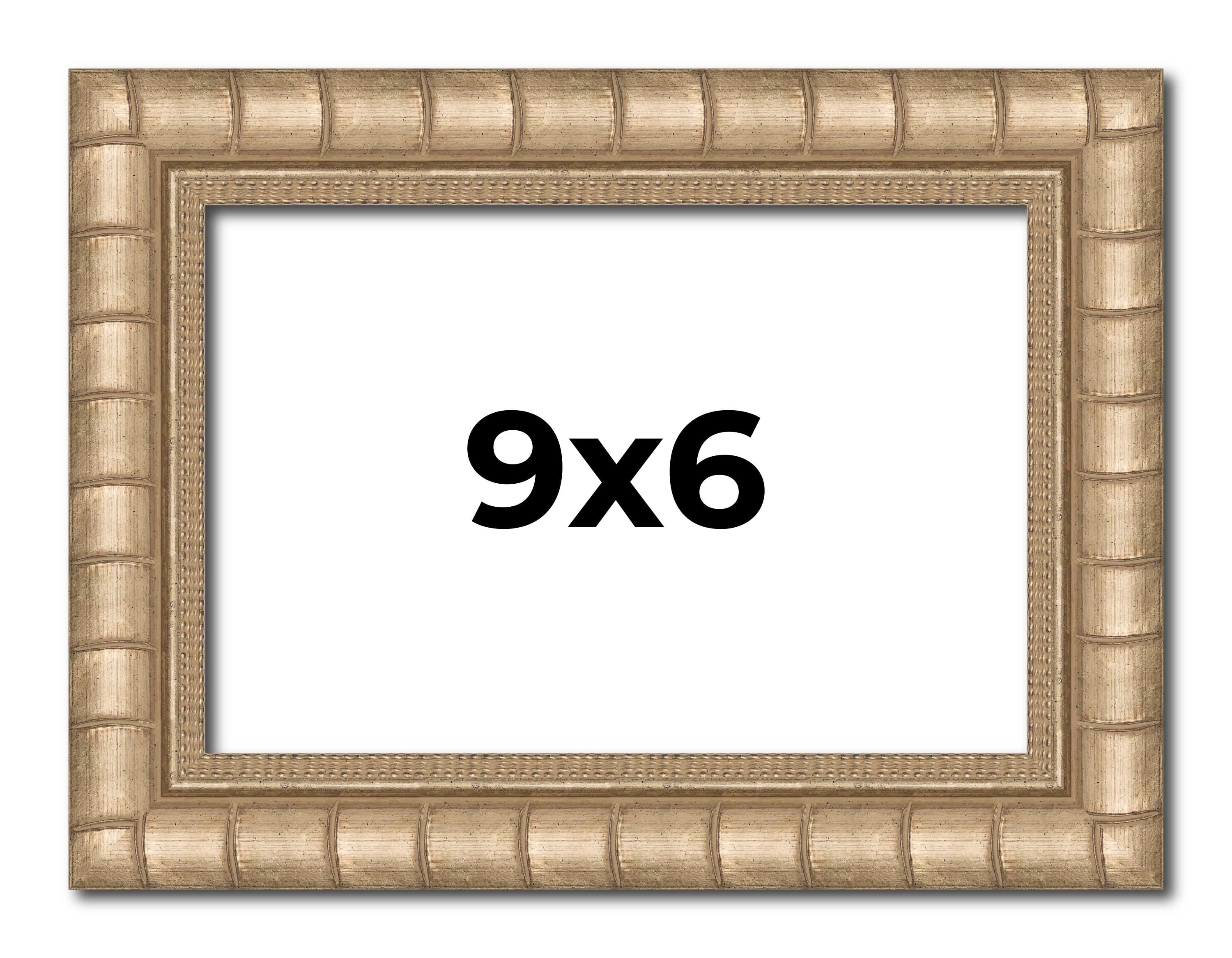 9x6 Frame Silver Real Wood Picture Frame Width 1.5 inches | Interior ...