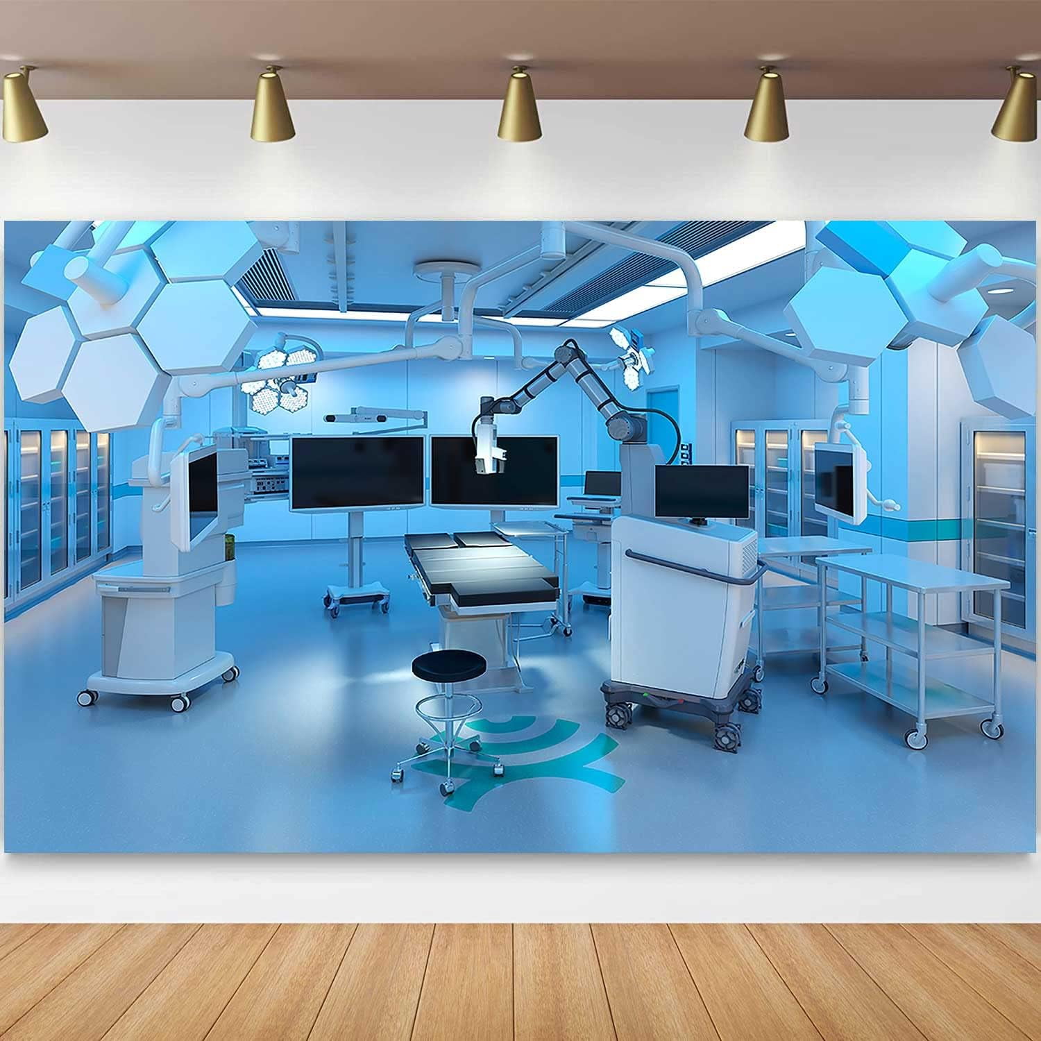 9x6ft Hospital Operating Room Backdrop Future Technology Medical ...
