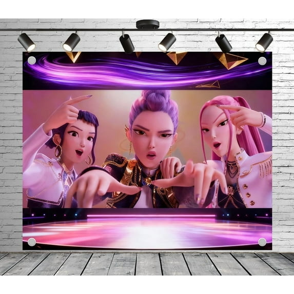 9x6ft Kpop Movie Backdrop | Korean Idol Theme Style Polyester Fabric ...
