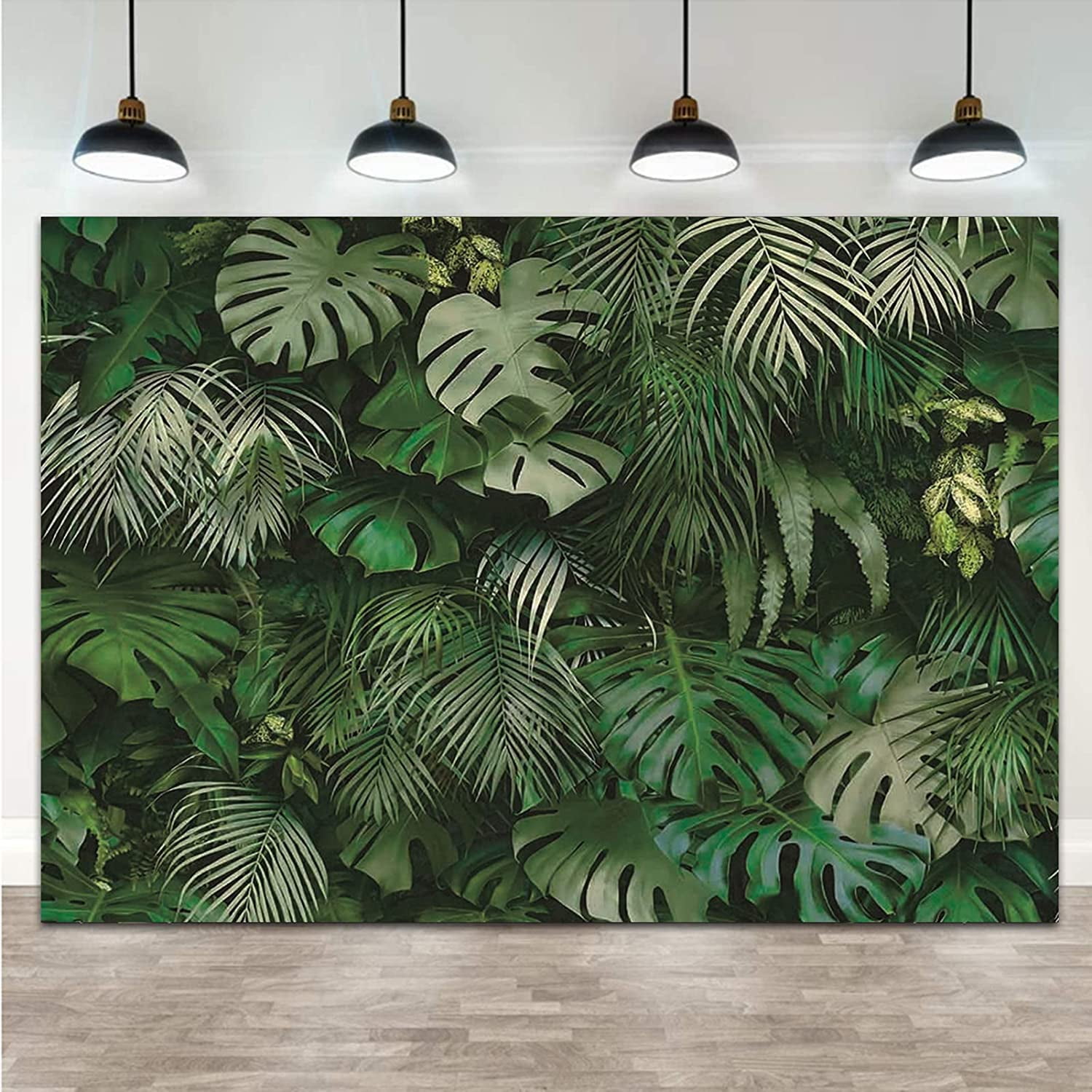 9x6ft Tropical Green Leaves Theme Photography Backdrops Wedding Bride ...