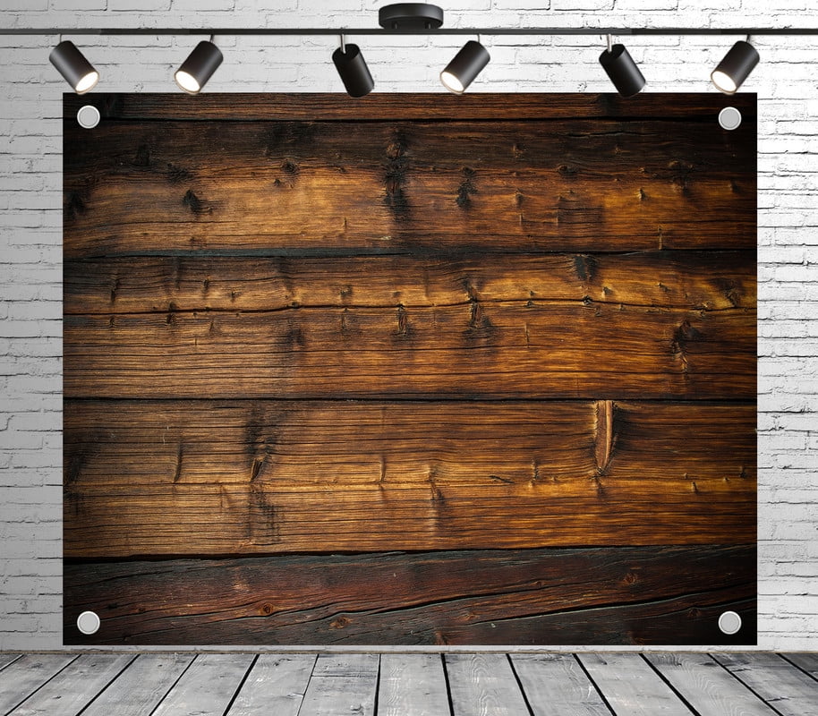 9x6ft Wood Panel Backdrop Dark Brown Wooden Plank Wall Photo Backdrop ...