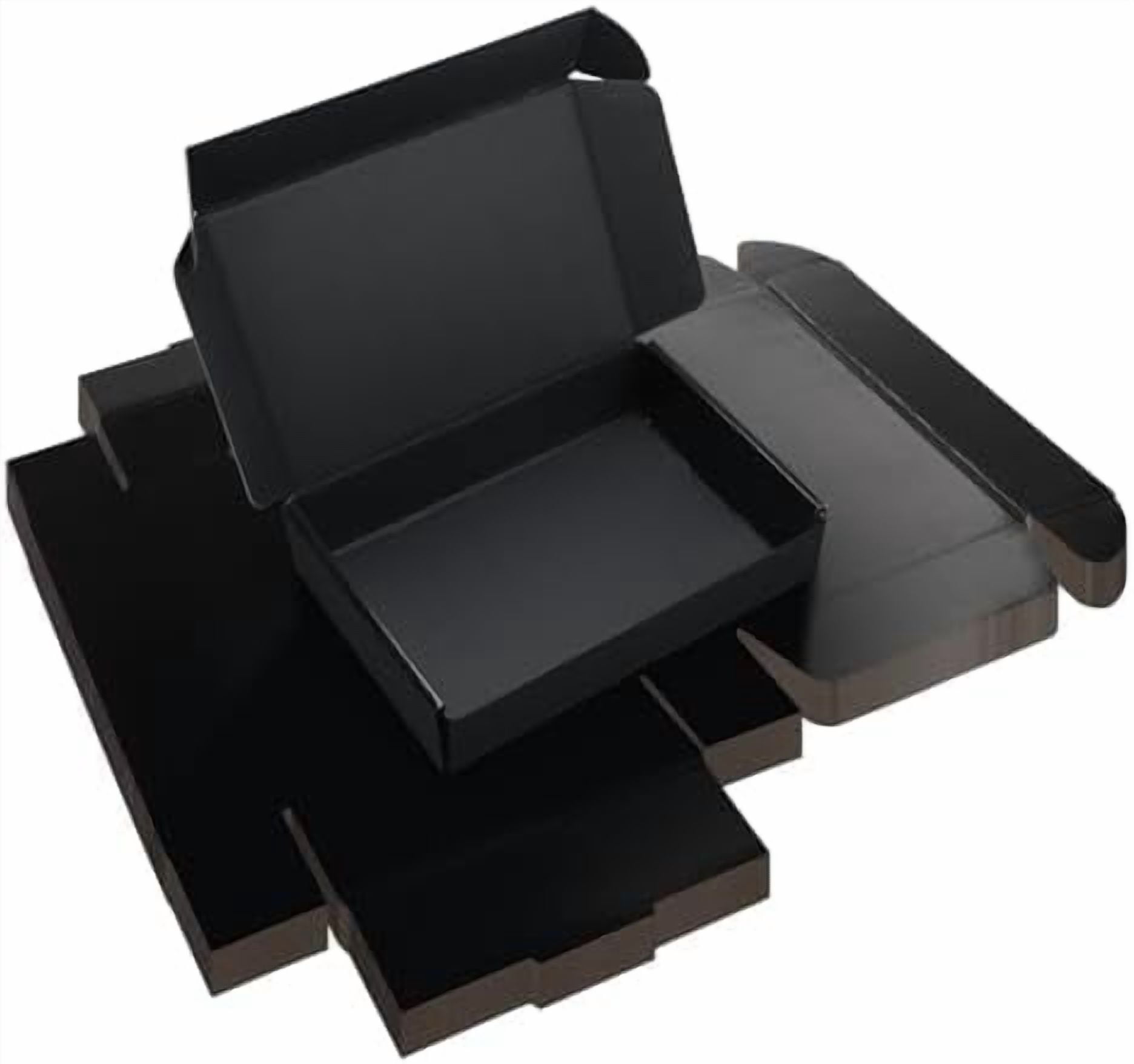 9x6x2 Black Shipping Boxes for Small Business 20 Pack, Packaging ...