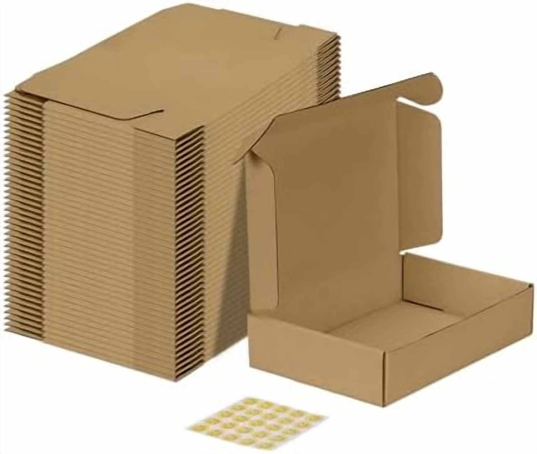 9x6x2 Inches Shipping Boxes Pack of 40, Small Corrugated Cardboard Box ...
