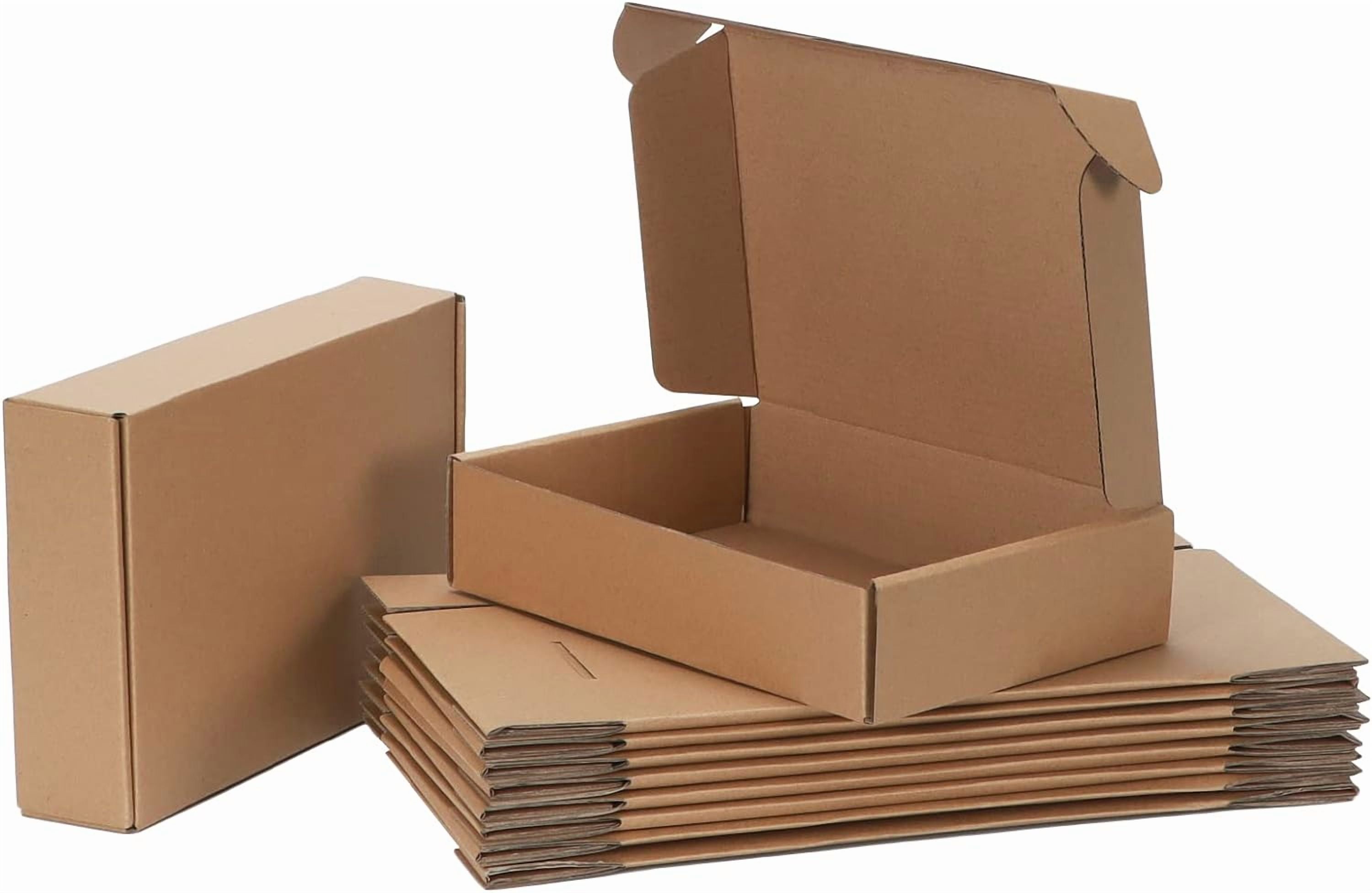 9x6x2 Shipping Boxes Set of 20, Brown Corrugated Cardboard Literature ...