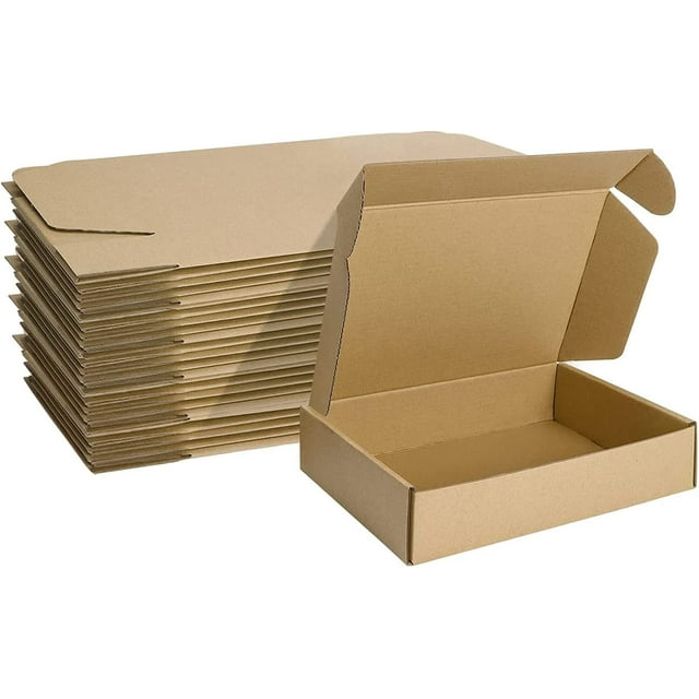 Bulk 9x6x2 Brown Kraft Corrugated Cardboard Shipping Boxes, Set of 25 ...