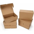 9x6x3 inch Shipping Boxes 6 Pack Brown, Tab Lock Tuck Top Mailer Boxes ...