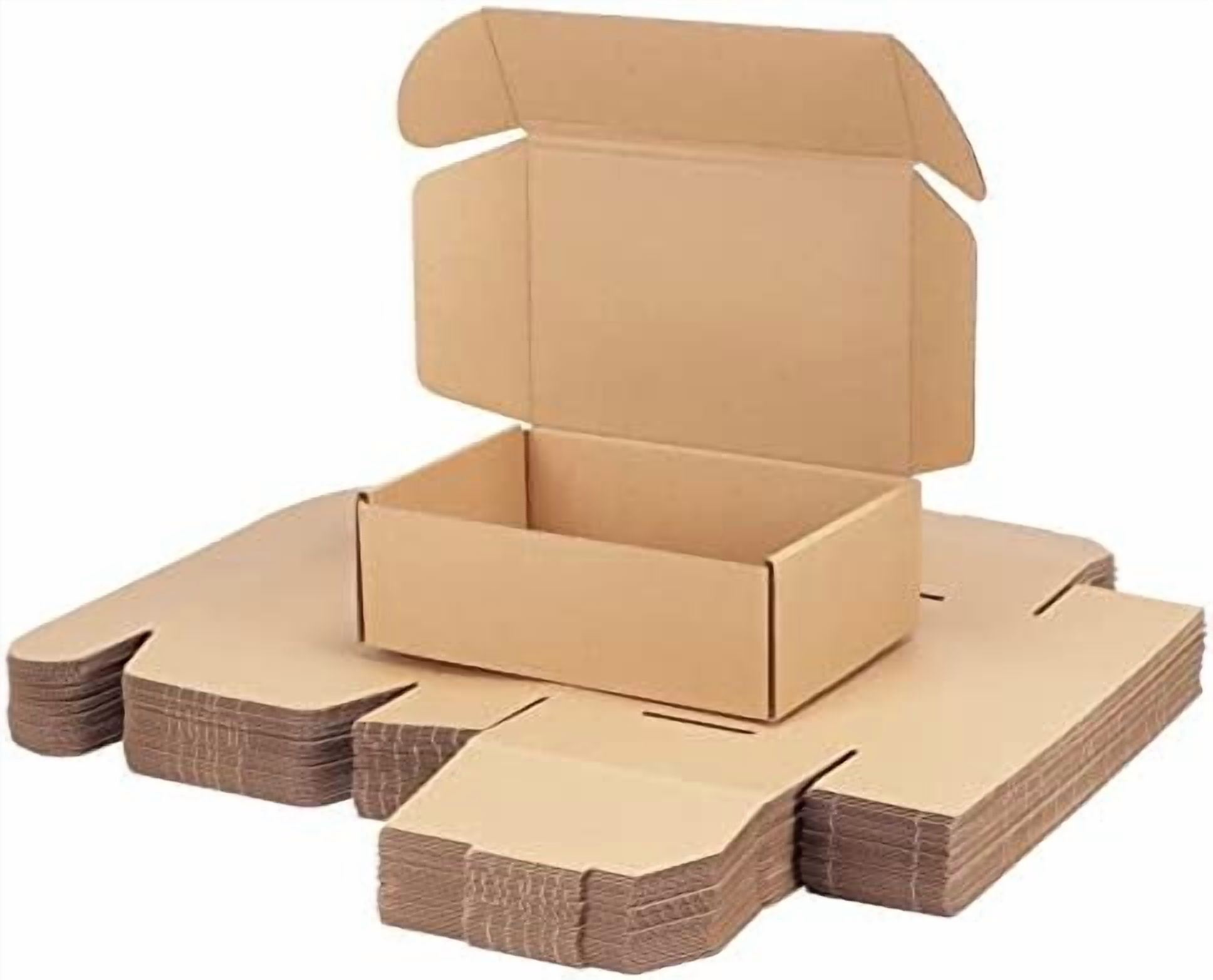 9x6x3 inch Shipping Boxes Bulk 25 Pack Brown, Tab Lock Tuck Top Mailer ...