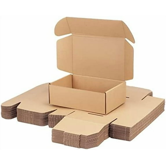 9x6x3 inch Shipping Boxes Bulk 25 Pack Brown, Tab Lock Tuck Top Mailer ...