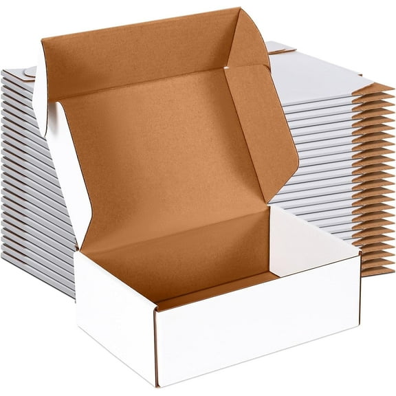9x6x2 Inches Shipping Boxes Pack of 25, Small Corrugated Cardboard Box ...