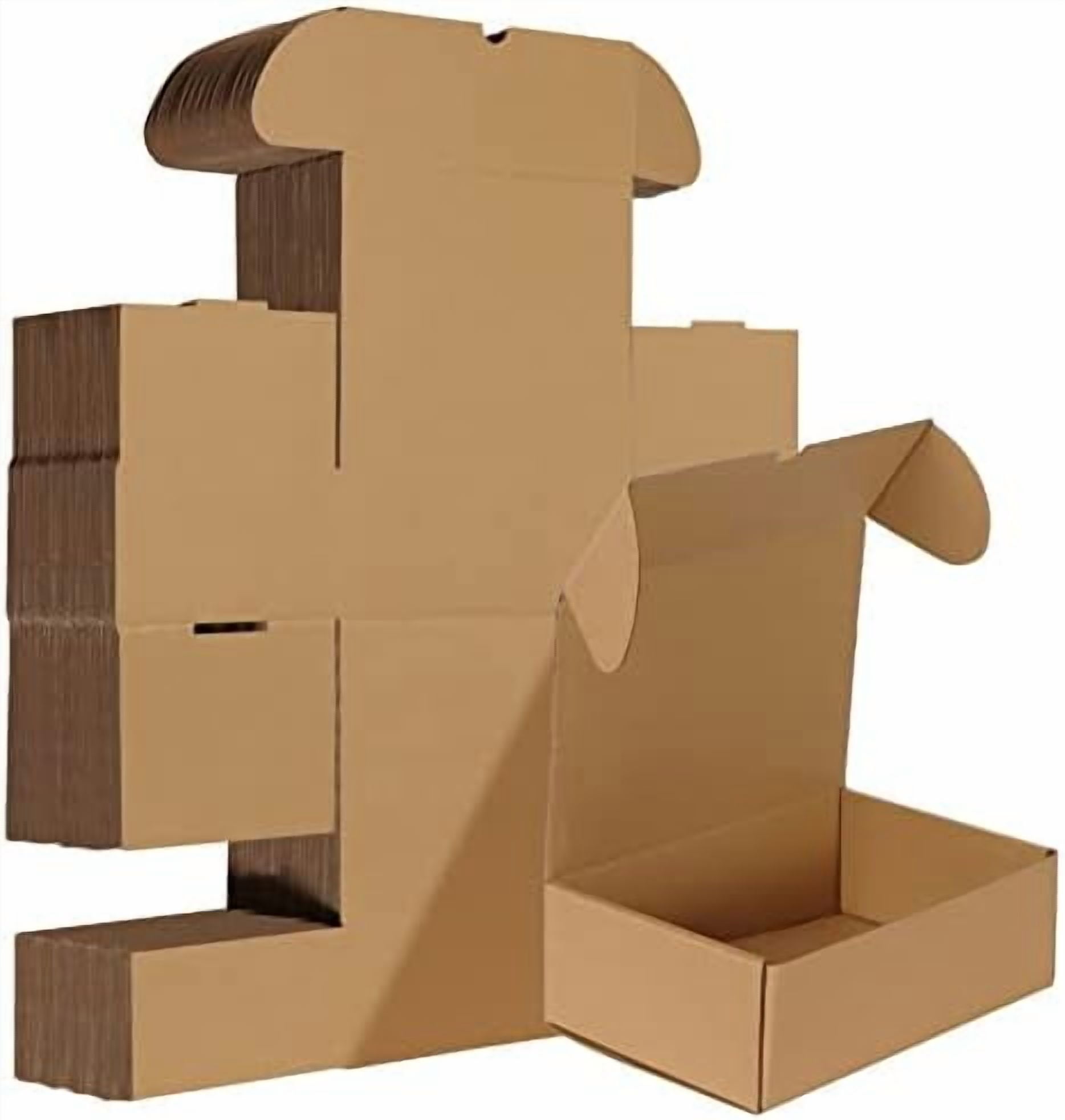 9x6x3 inches Shipping Boxes Set of 25, Brown Corrugated Cardboard Box ...