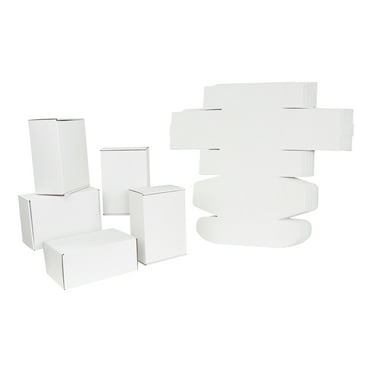 UCANPACK All White Shipping Boxes (E flute) 10x8x5 Inches - 25 Pack All ...
