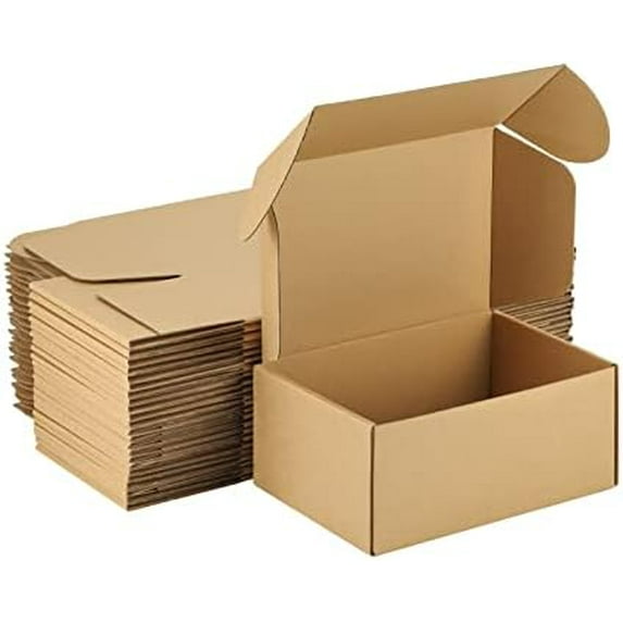 9x6x4 Inches Shipping Boxes Pack of 25, Small Corrugated Cardboard Box ...