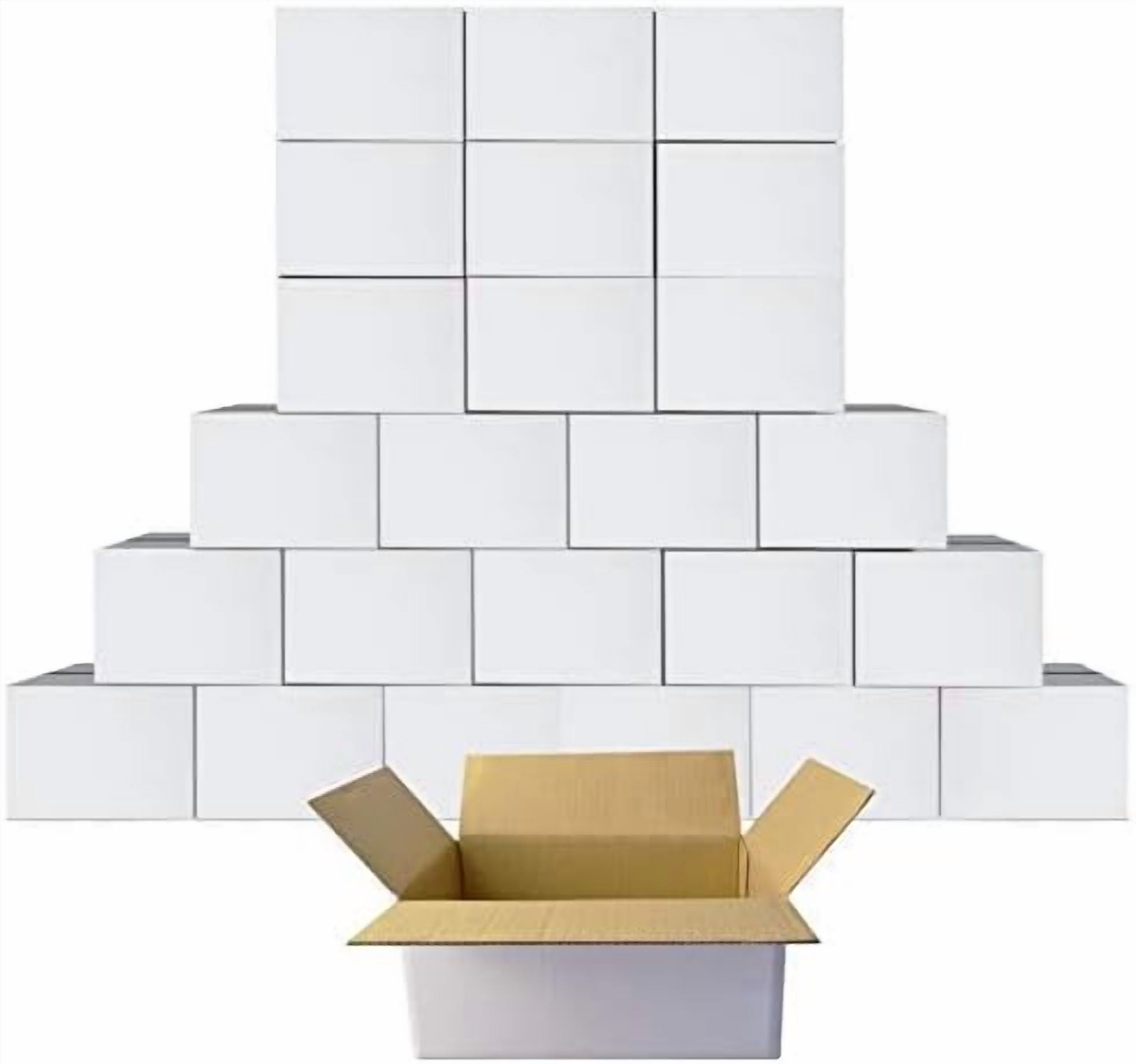 9x6x4 Shipping Boxes White Cardboard Mailing Boxes Single Wall ...