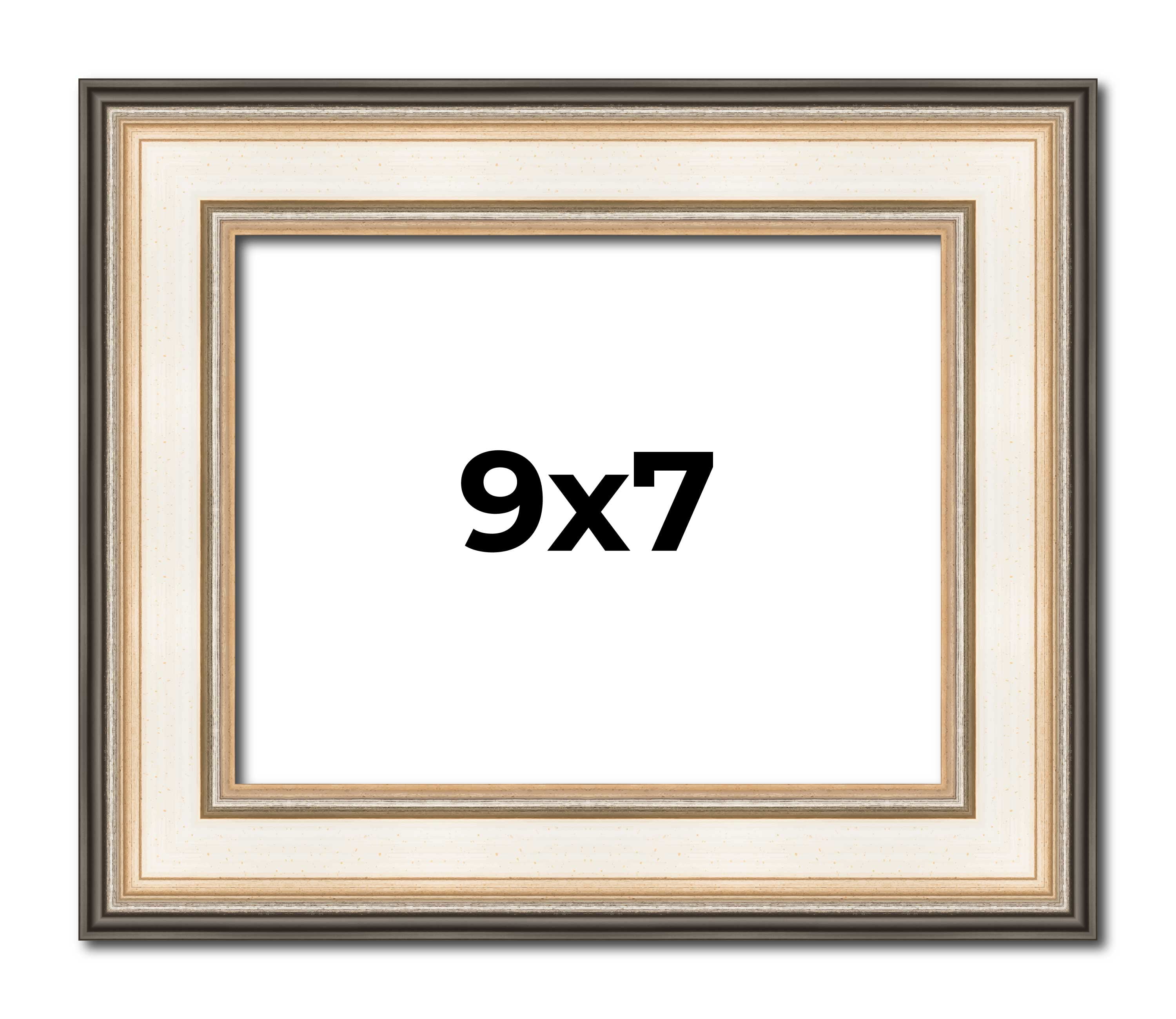 9x7 Frame Gold Silver Plein Aire 2" Inch Wide Moulding Solid Wood ...