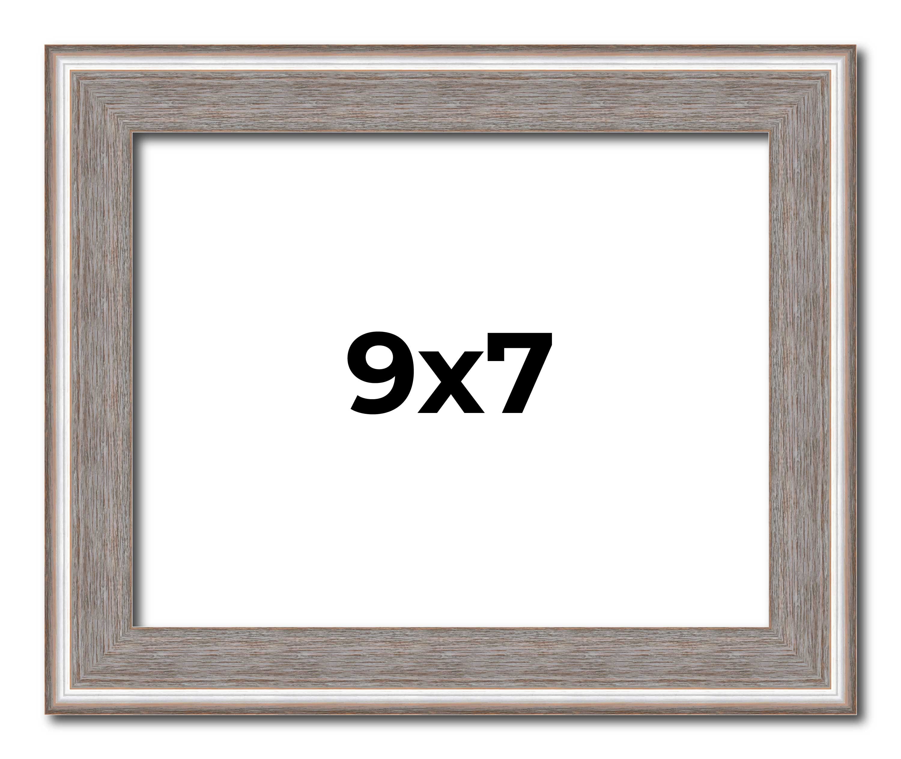 9x7 Frame Grey Real Wood Picture Frame Width 1.25 inches | Interior ...