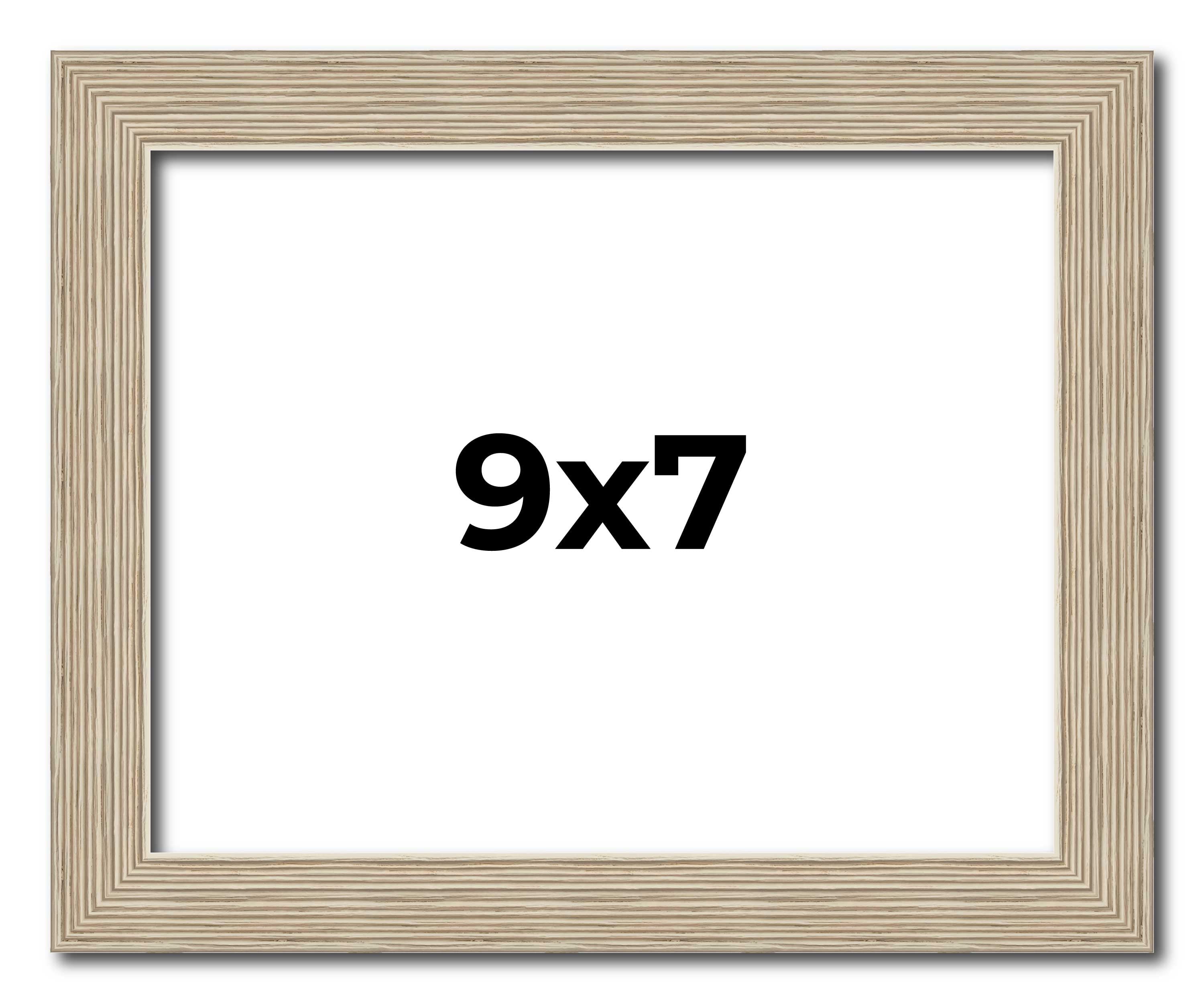 9x7 Frame Grey Solid Wood Picture Frame Width 1 Inches | Interior Frame ...