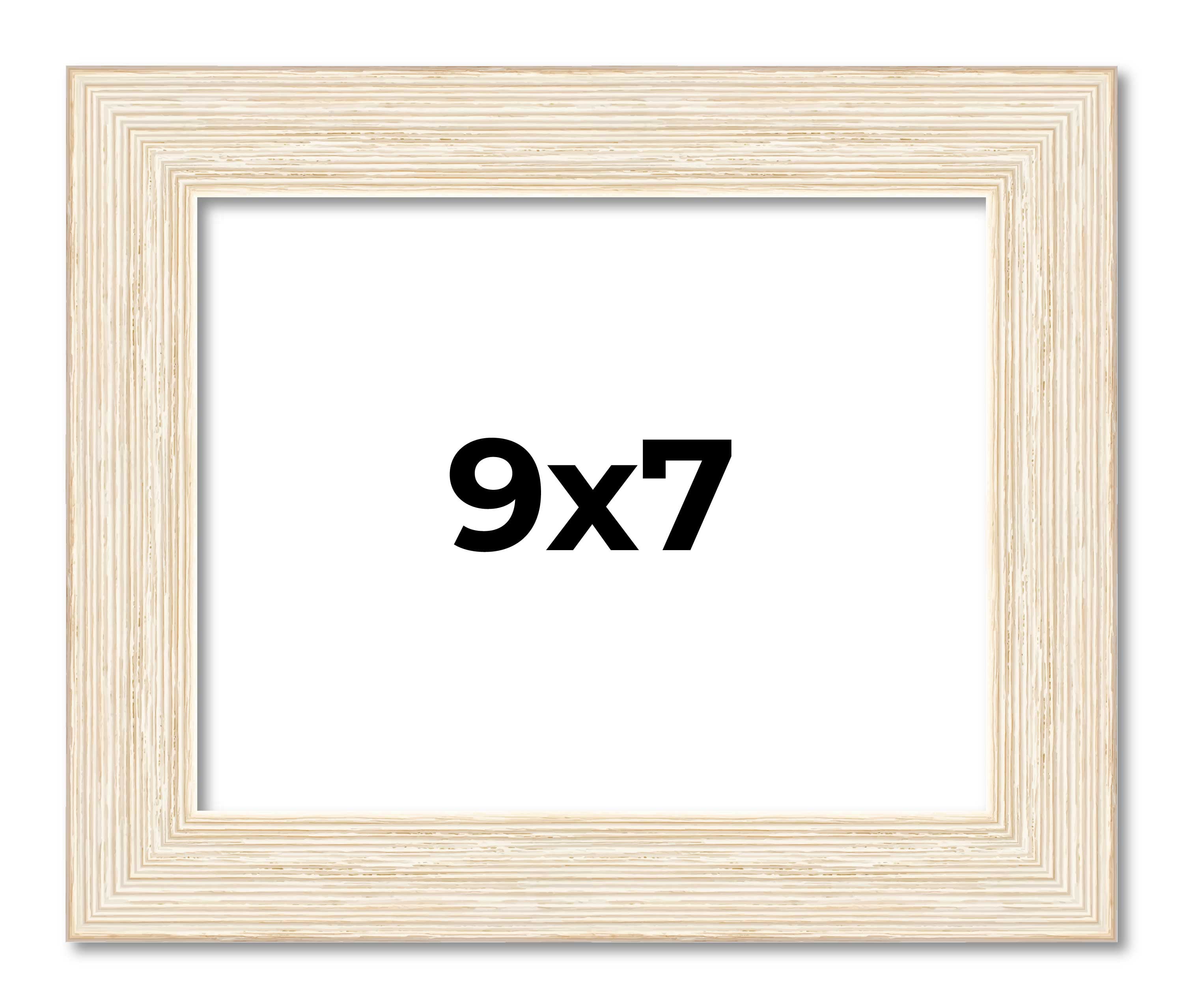 9x7 Frame White Real Wood Picture Frame Width 1.5 inches | Interior ...