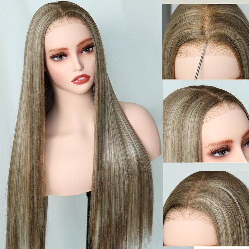 9x7 Glueless Synthetic Lace Front Wig Wear And Go Pre Plucked Pre Cut ...