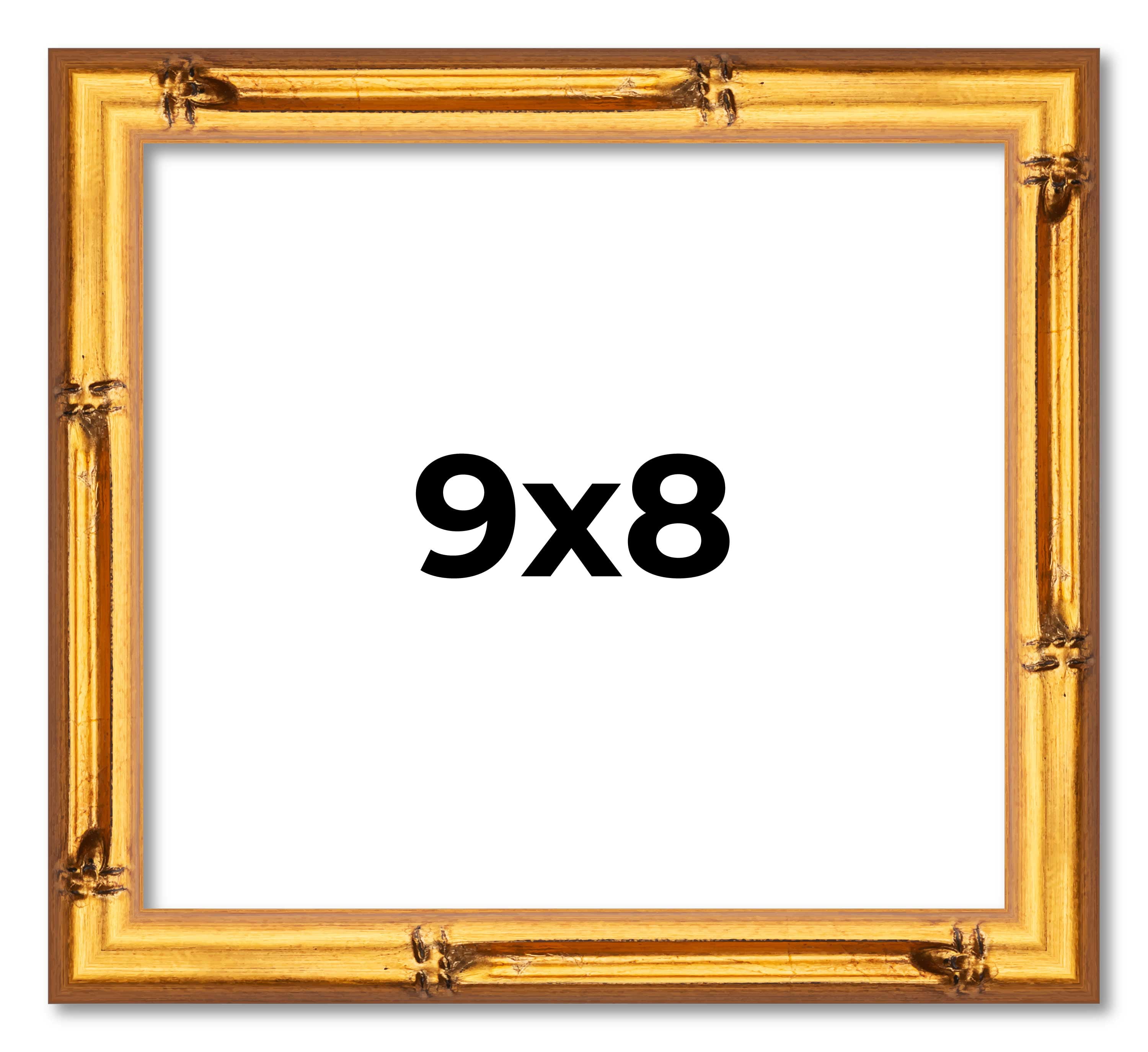 9x8 Frame Gold Bamboo Picture Frame - Complete Modern Photo Frame ...