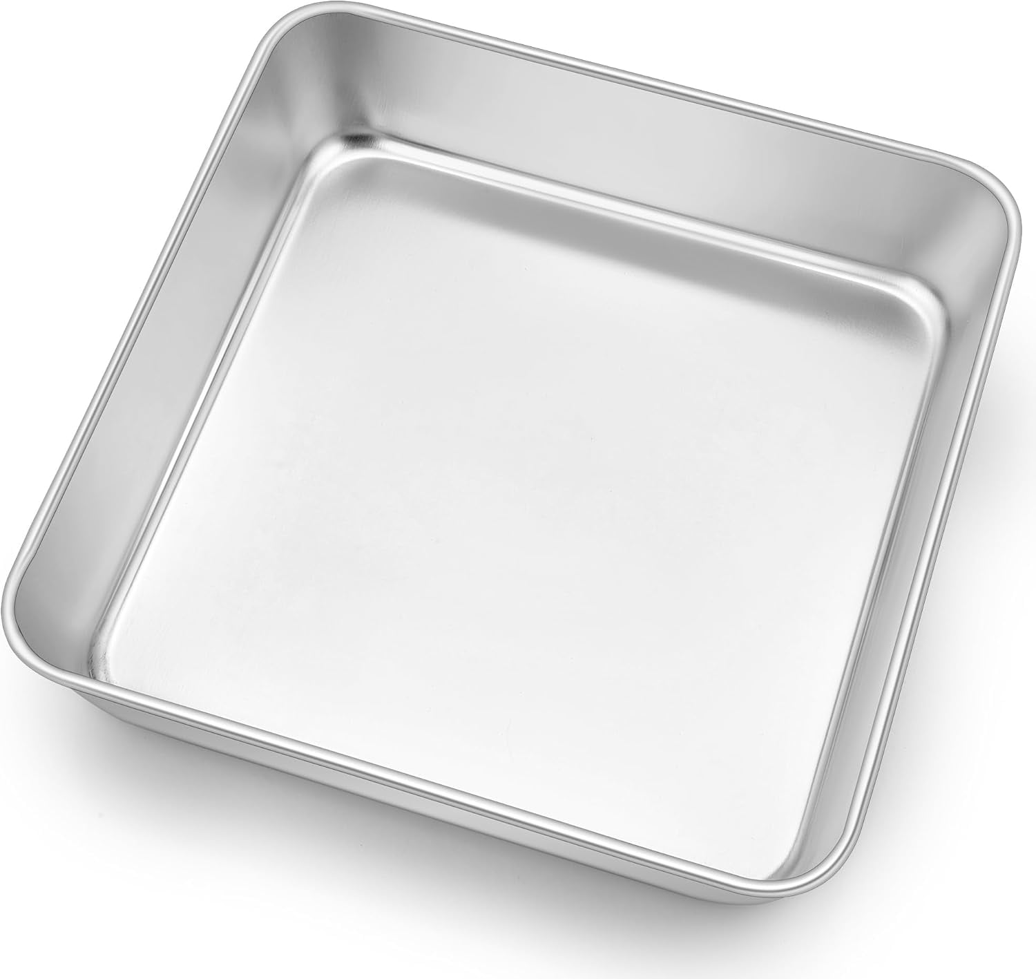 9x9 Inch Square Cake Pan, Stainless Steel Baking Pan for Lasagna ...