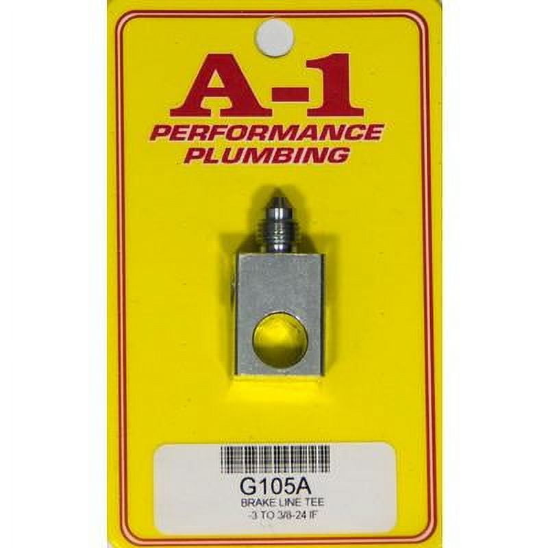 A-1 Products A1PG105A, Brake Line Tee Adapter #3 To 3/8-24 Performance ...