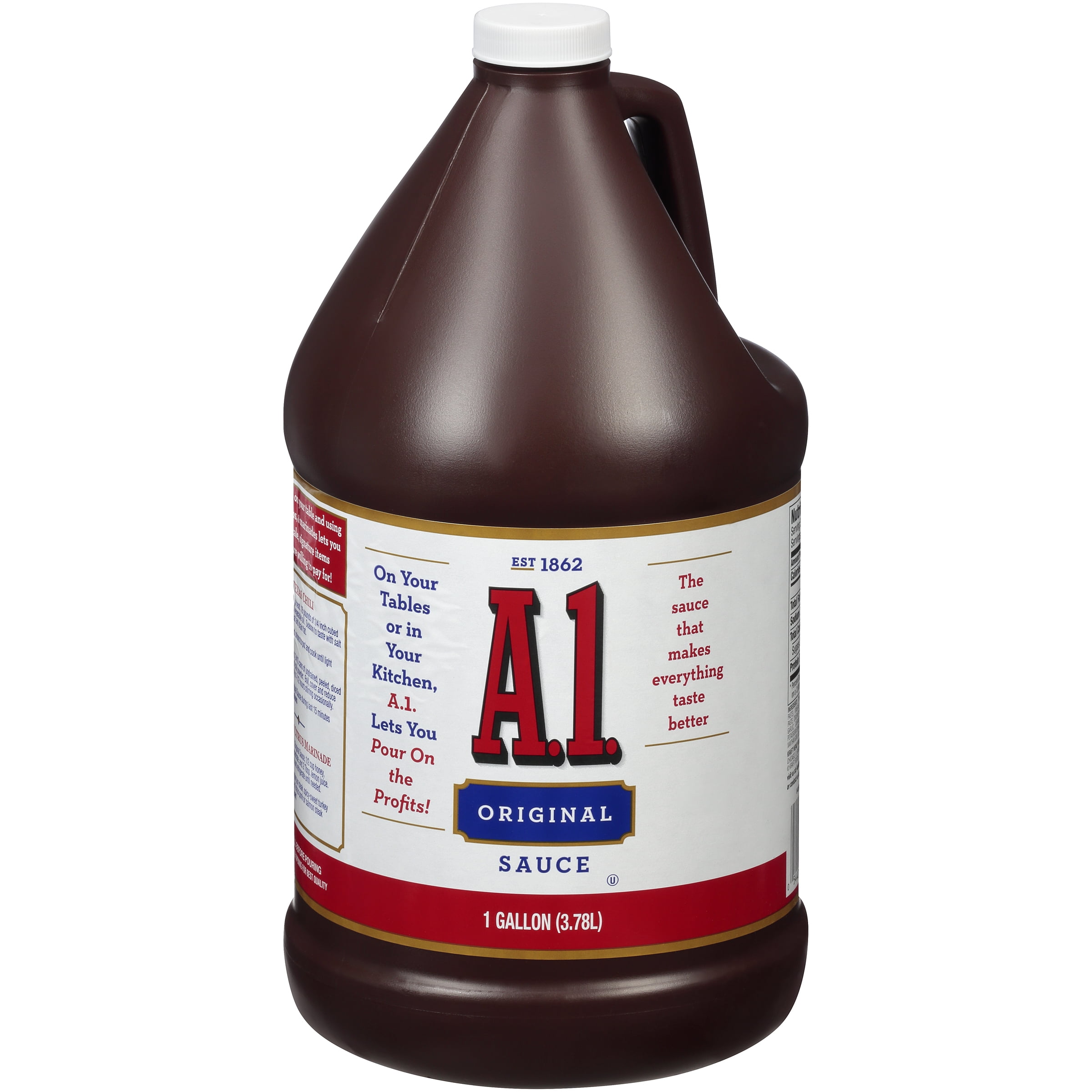 A.1. Steak Sauce, 1 gal Jug, Gluten-Free, Kosher, Versatile for ...