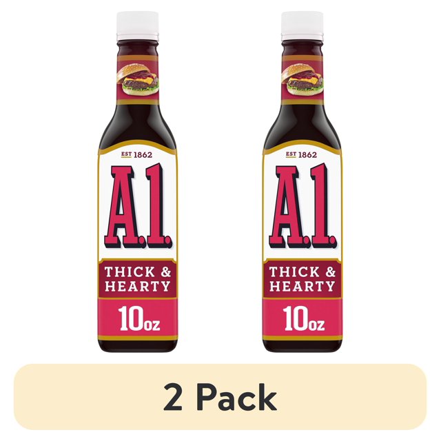 (2 pack) A.1. Thick & Hearty Sauce, 10 oz. Bottle - Walmart.com