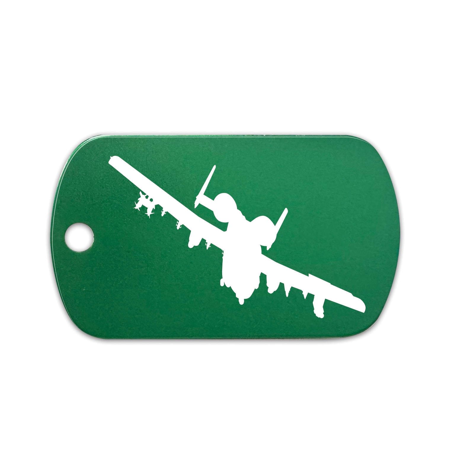 A-10 Thunderbolt II GI Dog Tag Aluminum Keychain warthog hog cas usaf ...