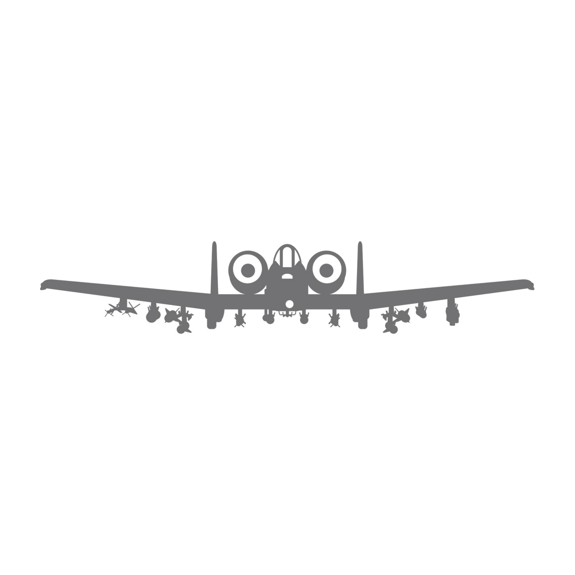 A-10 Thunderbolt II with Pave Penny Pod Sticker Decal Die Cut - Self ...