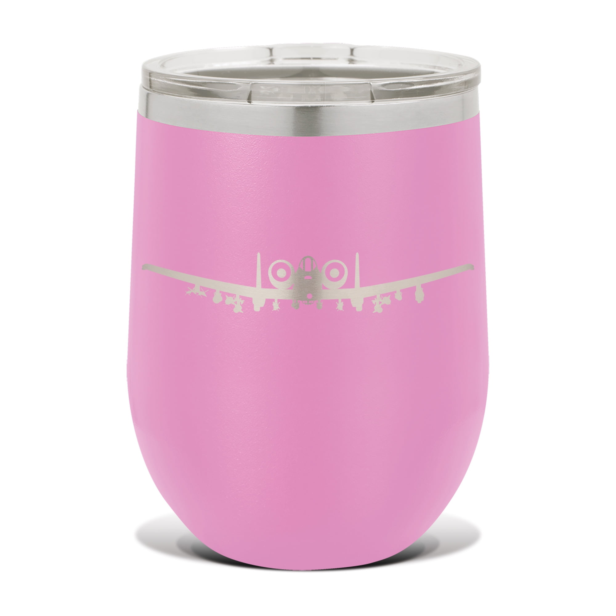 A-10 Thunderbolt II with Pave Penny Pod Wine Tumbler 12 oz - Laser ...