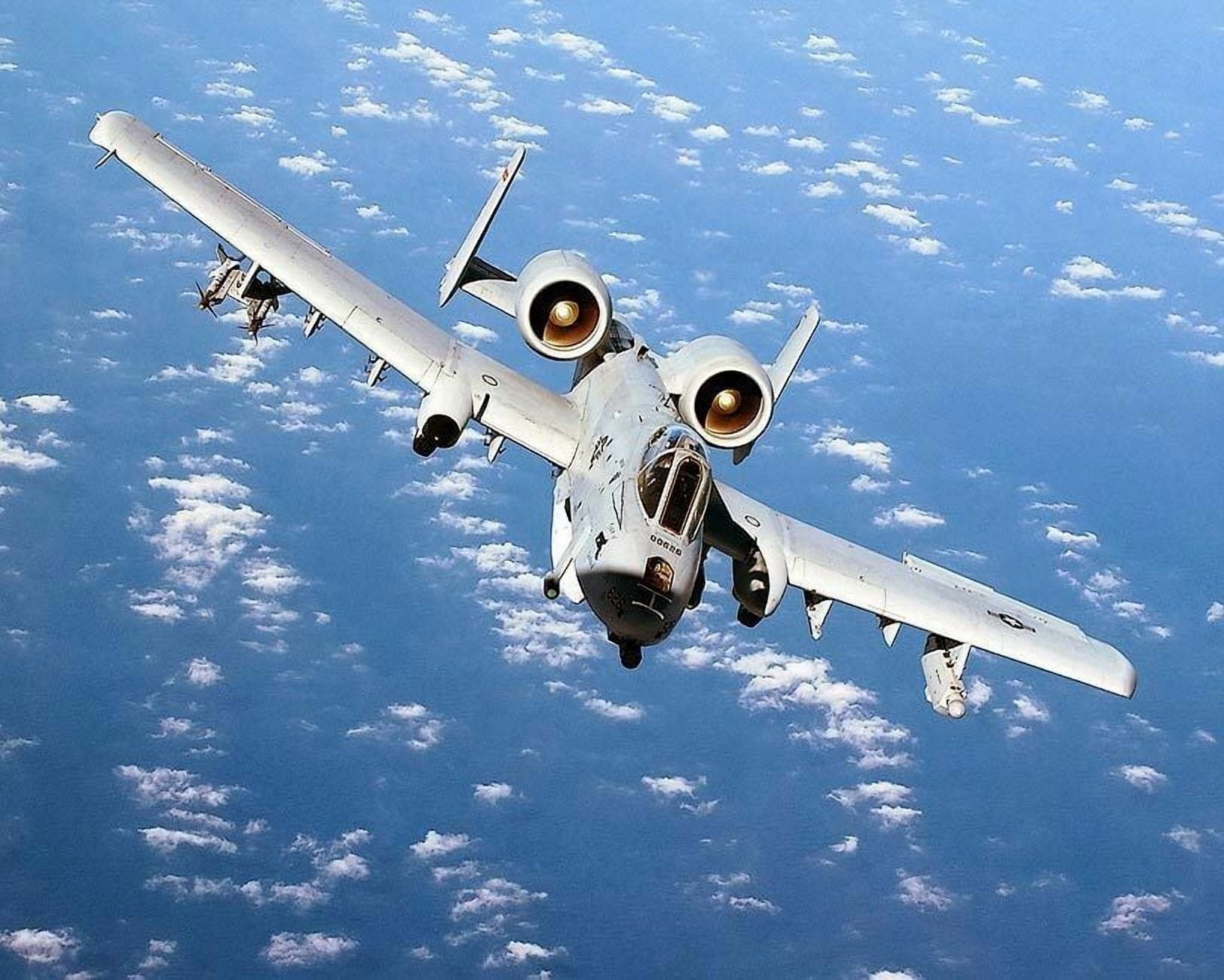 A-10 Thunderbolt II Warthog Aircraft - 24x36 Inch Glossy Laminated ...