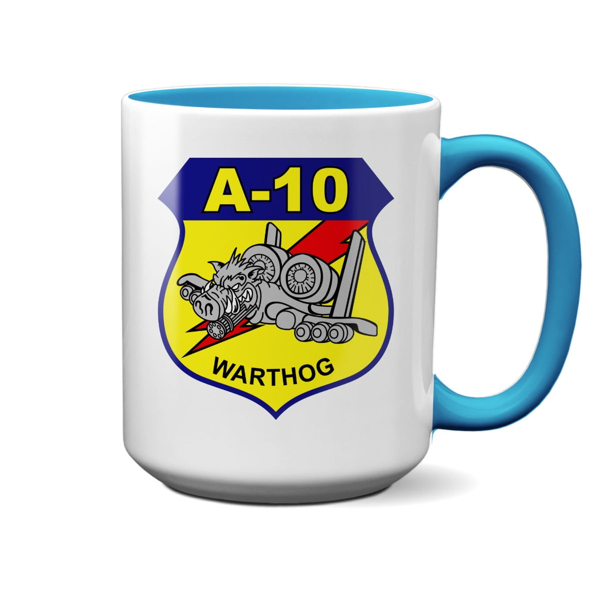 A-10 Thunderbolt II Warthog Logo Light Blue 15oz Mug - Walmart.com