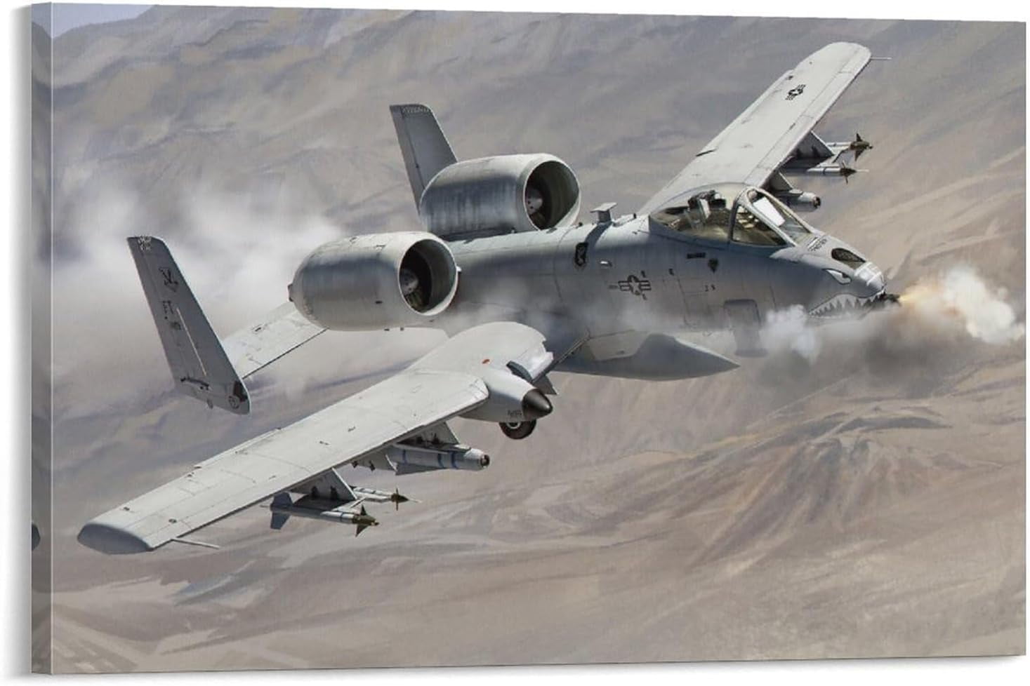 A-10 Warthog Wall Art Poster, Military Fighter Air Force Canvas Prints,posters for Boys Room ...