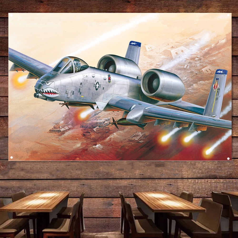 A-10A Thunderbolt Attack Aircraft Fighter Poster Wall Chart - 38" x 57 ...