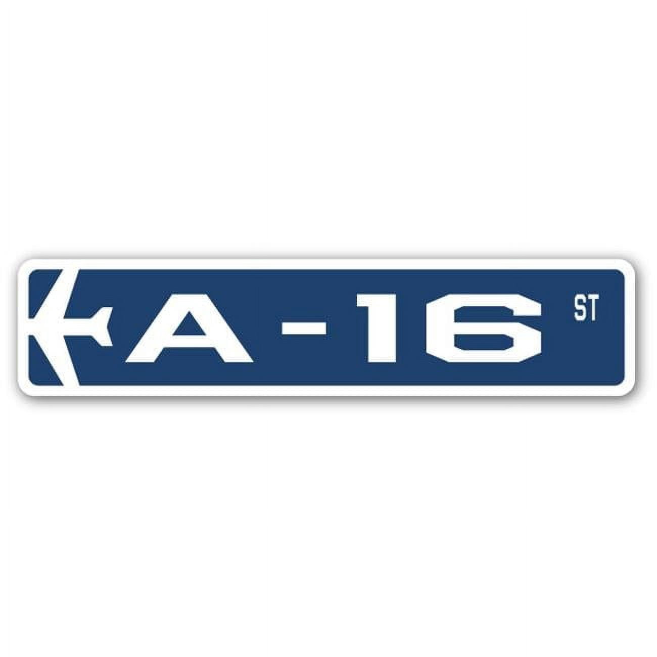 A-16 Street Sign Air Force Aircraft Military | Indoor/Outdoor | 18 ...