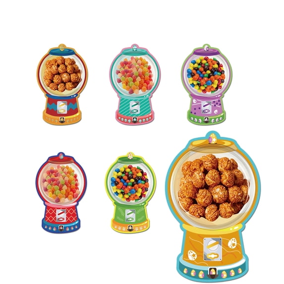A 18Pcs Candy Treat Bags With Dome Cup topper Assorted Colorful Plastic ...